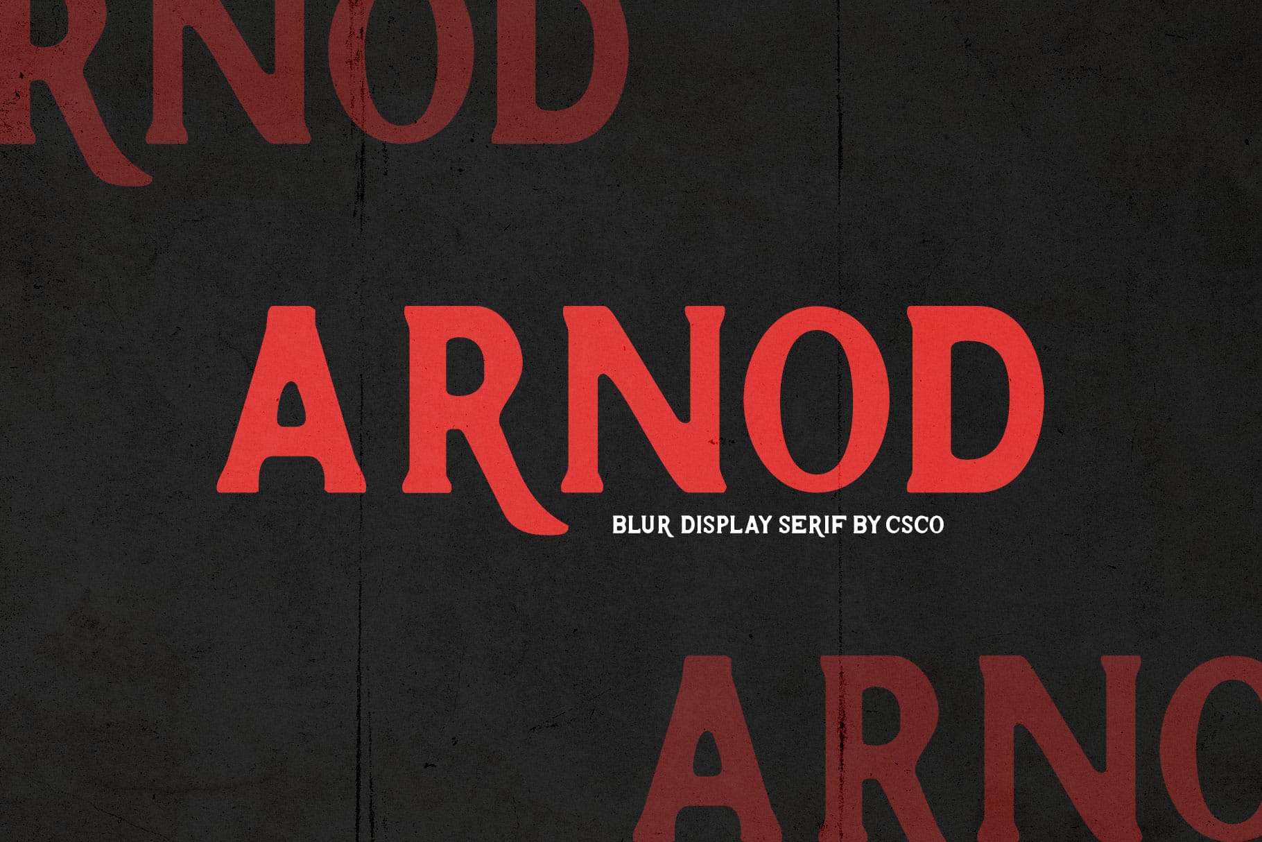 Arnod Blur Font: Retro Boldness with Vintage Depth - Craft Supply Co