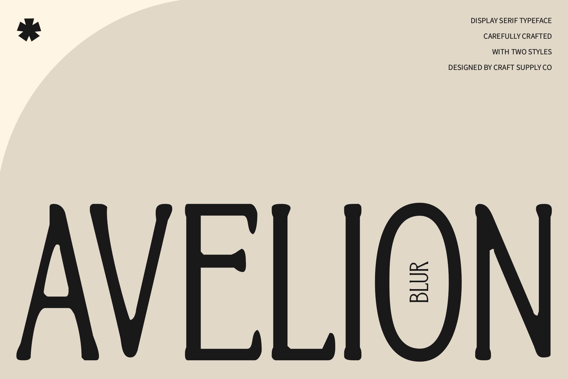 Avelion Blur Font: Elegant Modern Serif Font with Artistic Blur Effect ...