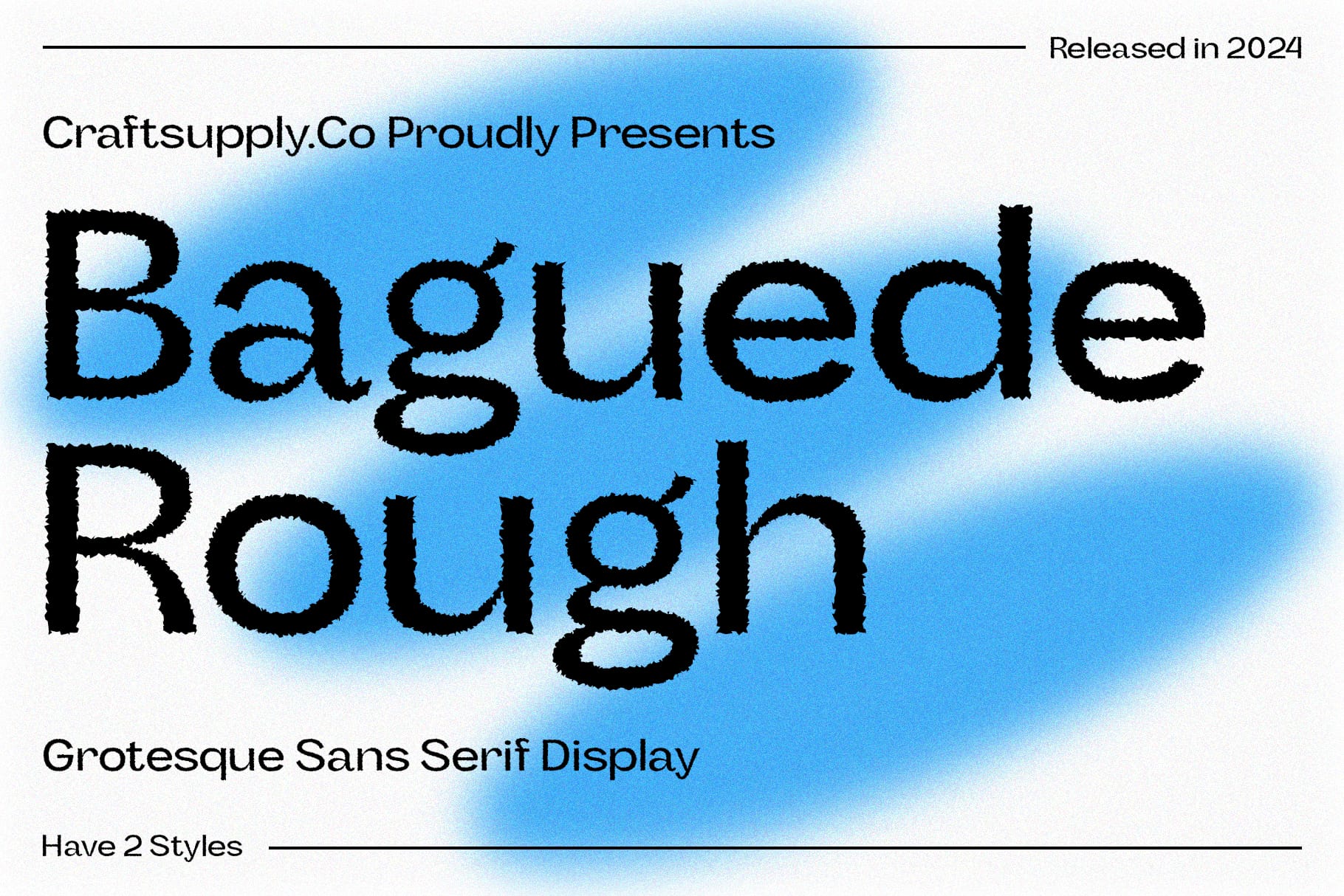 Baguede Rough Font: Grotesque Sans-Serif with Rough Texture - Craft ...