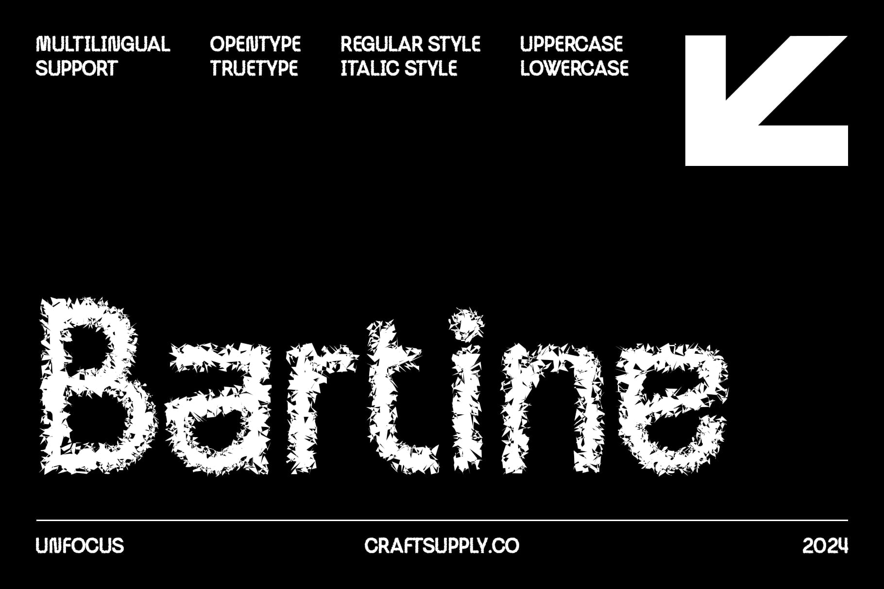 Bartine Unfocus Font: Industrial Sans-Serif Font with Artistic Blur ...