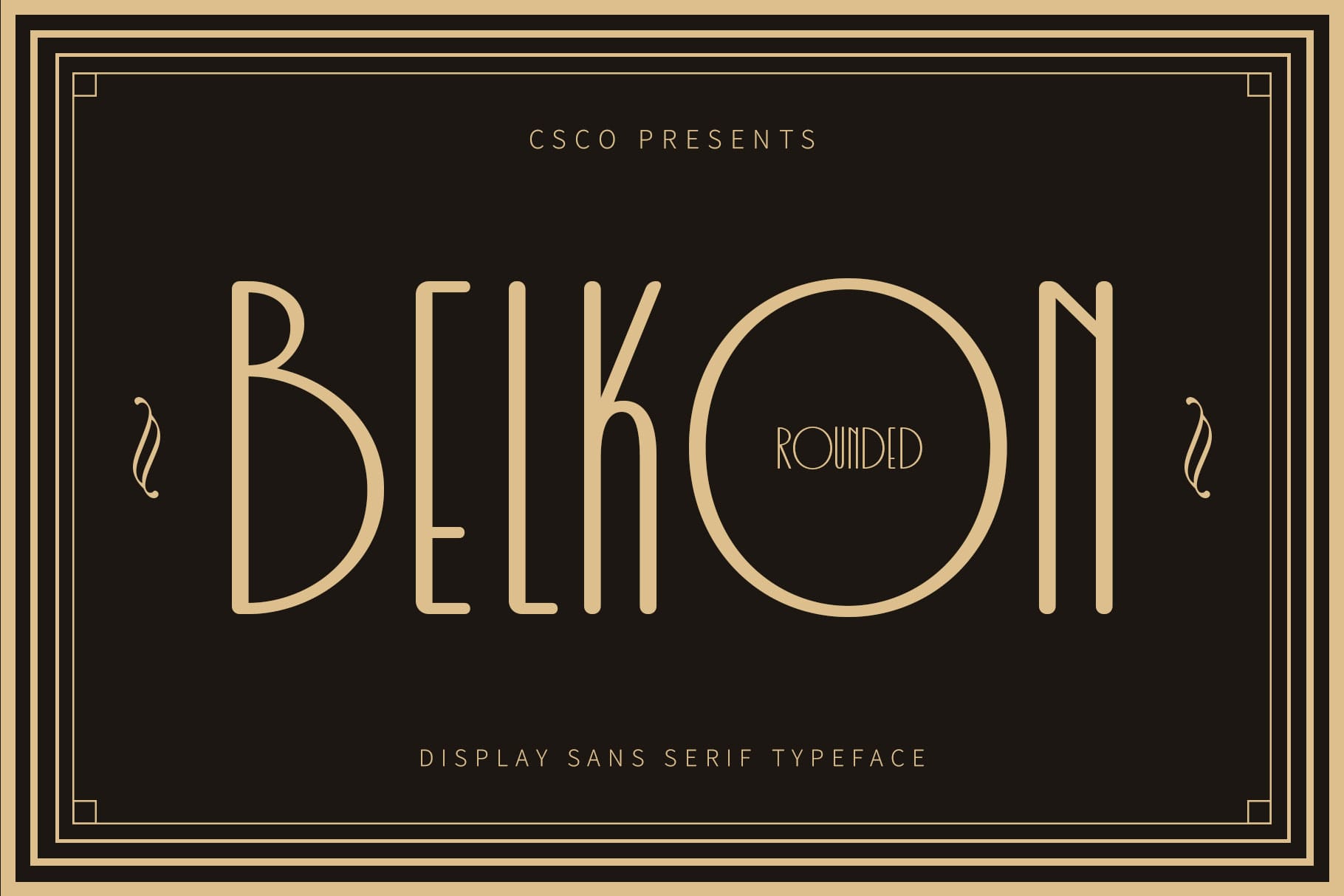 Belkon Rounded Font: Sophisticated Art Deco Sans-Serif Font- Craft ...