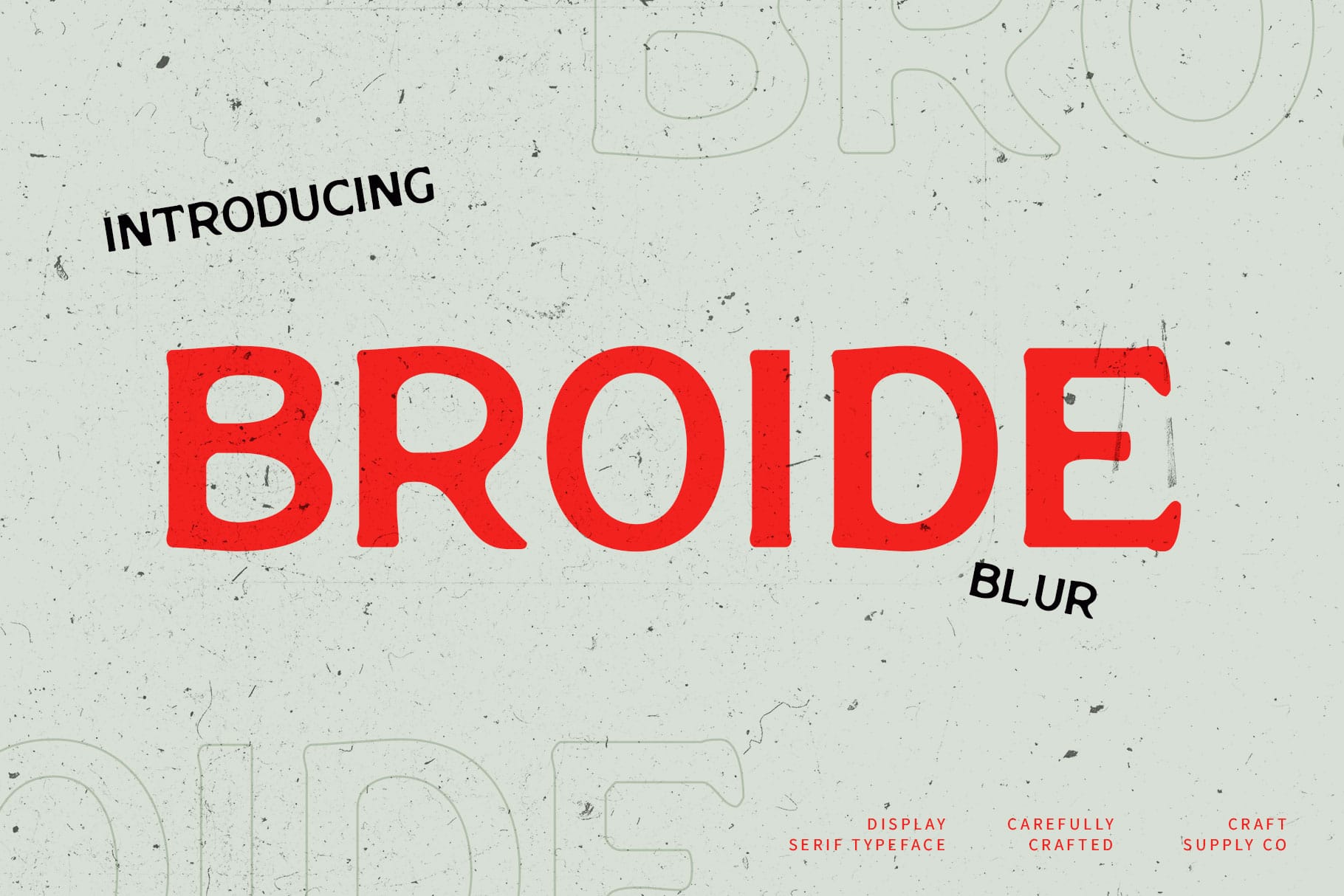 Broide Blur Font: Vintage Vibe Meets Artistic Flair - Craft Supply Co
