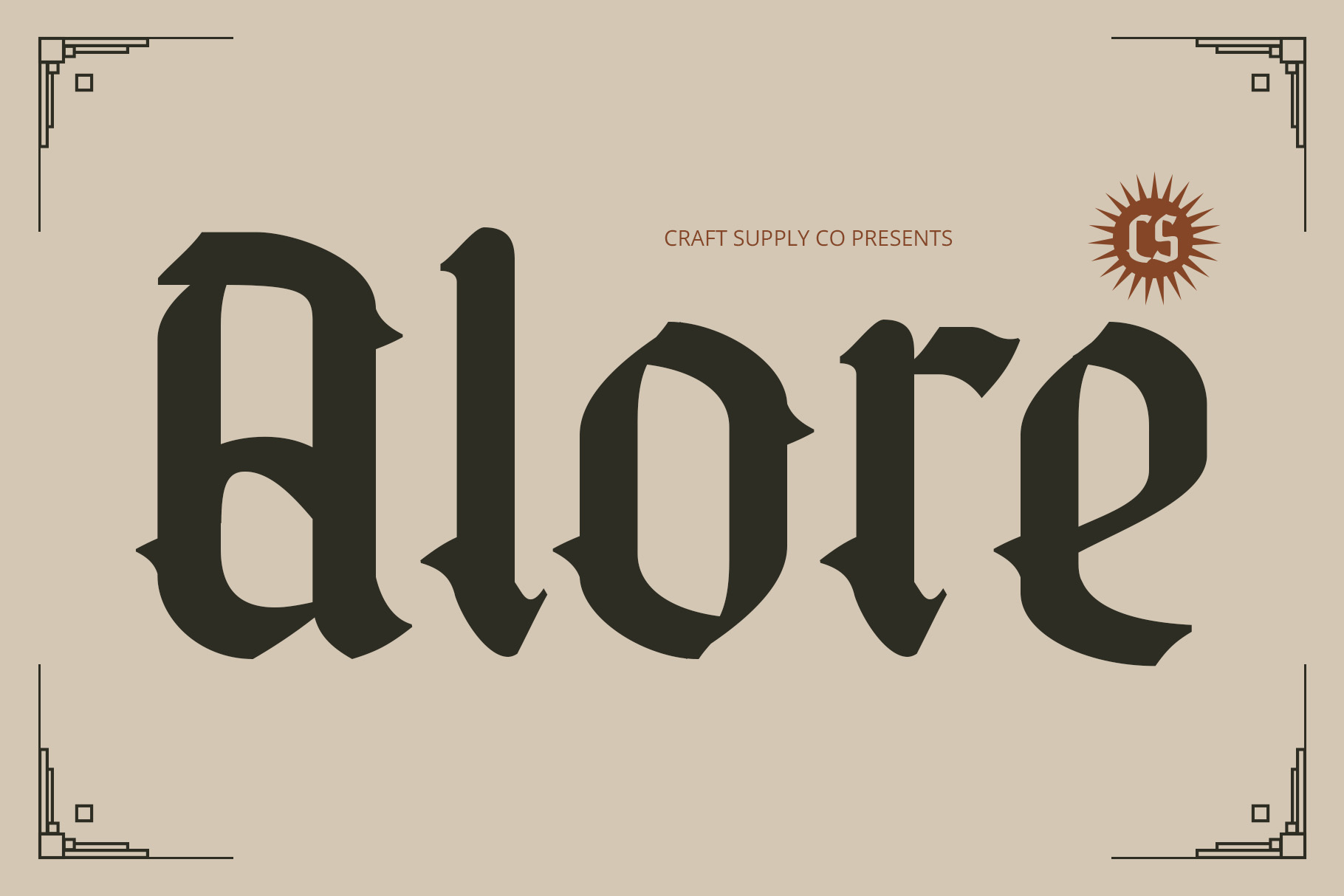 CS Alore Font: Blackletter Gothic Font with Modern Elegance - Craft ...