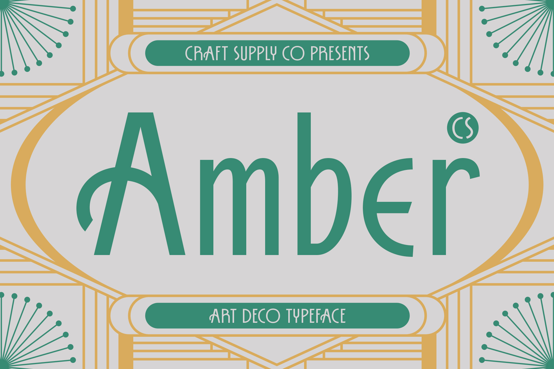 CS Amber Font: Art Deco Elegance and Glamour - Craft Supply Co