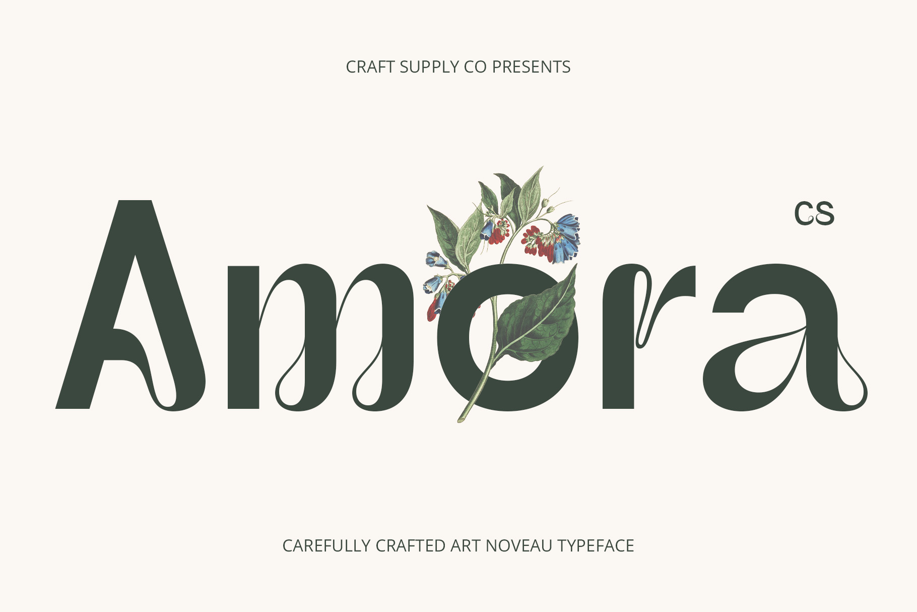 CS Amora Font: Art Nouveau Elegance for Luxurious Designs - Craft Supply Co