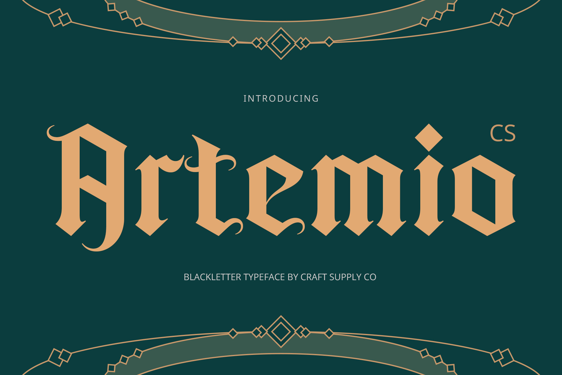 CS Artemio - Classic Blackletter Gothic Serif Font - Craft Supply Co