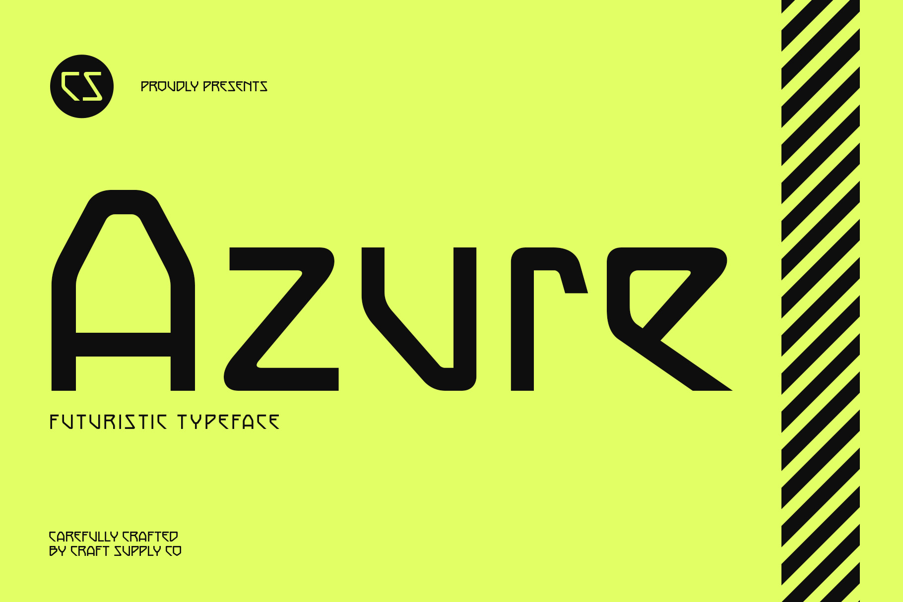 CS Azure Font: Futuristic Display Font with Geometric Precision - Craft ...
