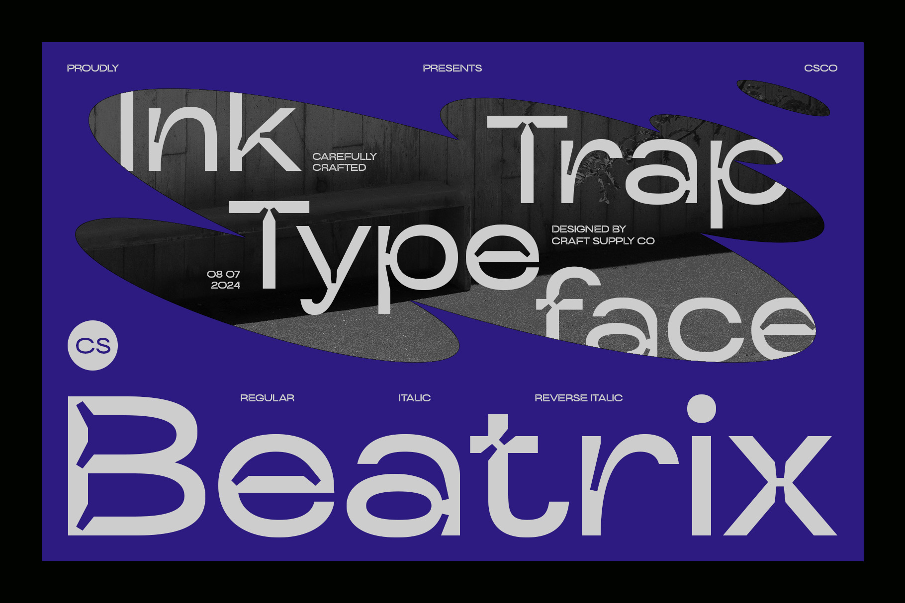 CS Beatrix Font: Inktrap Sans-Serif Font with Modern Clarity - Craft ...