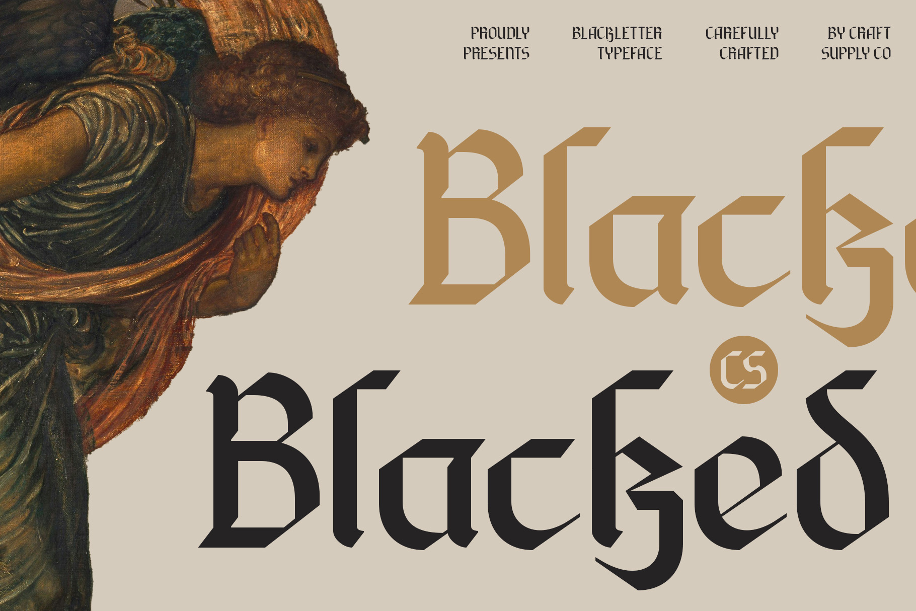CS Blacked Font: Blackletter Display Serif with Historical Elegance ...