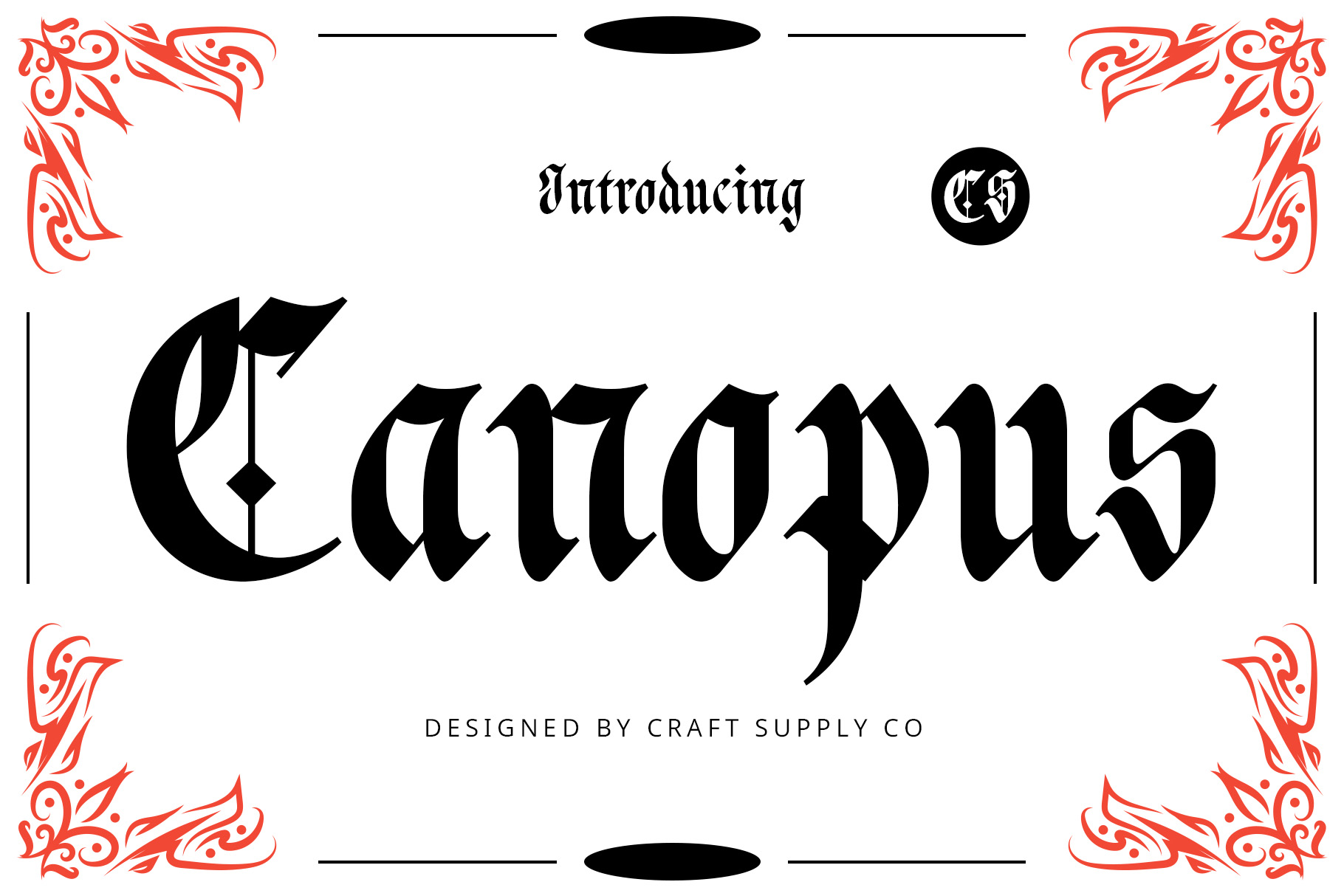 CS Canopus Font: Classic Authority with Gothic Flair - Craft Supply Co