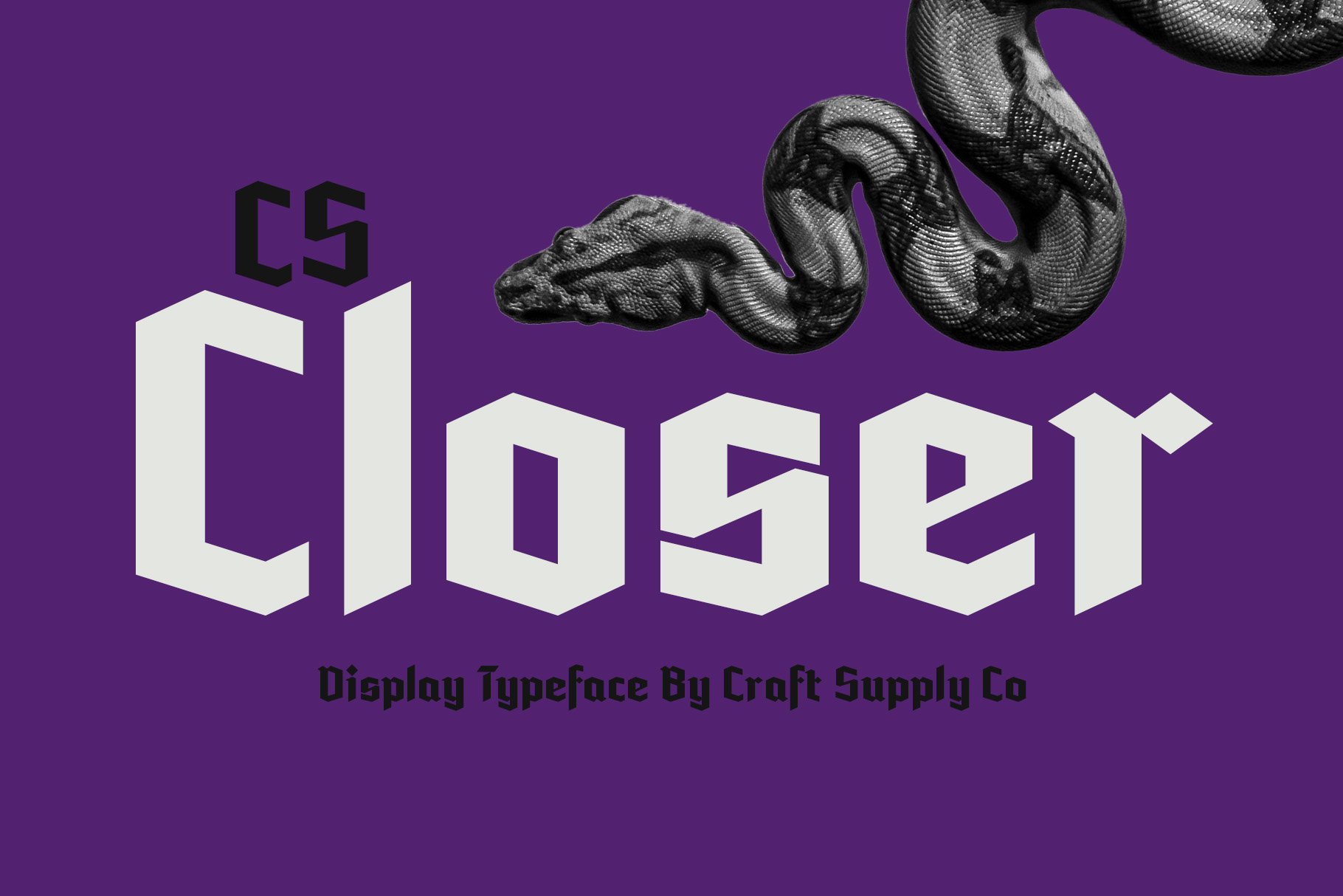 CS Closer Font: Unique Modern Gothic Font for Dynamic Branding - Craft ...