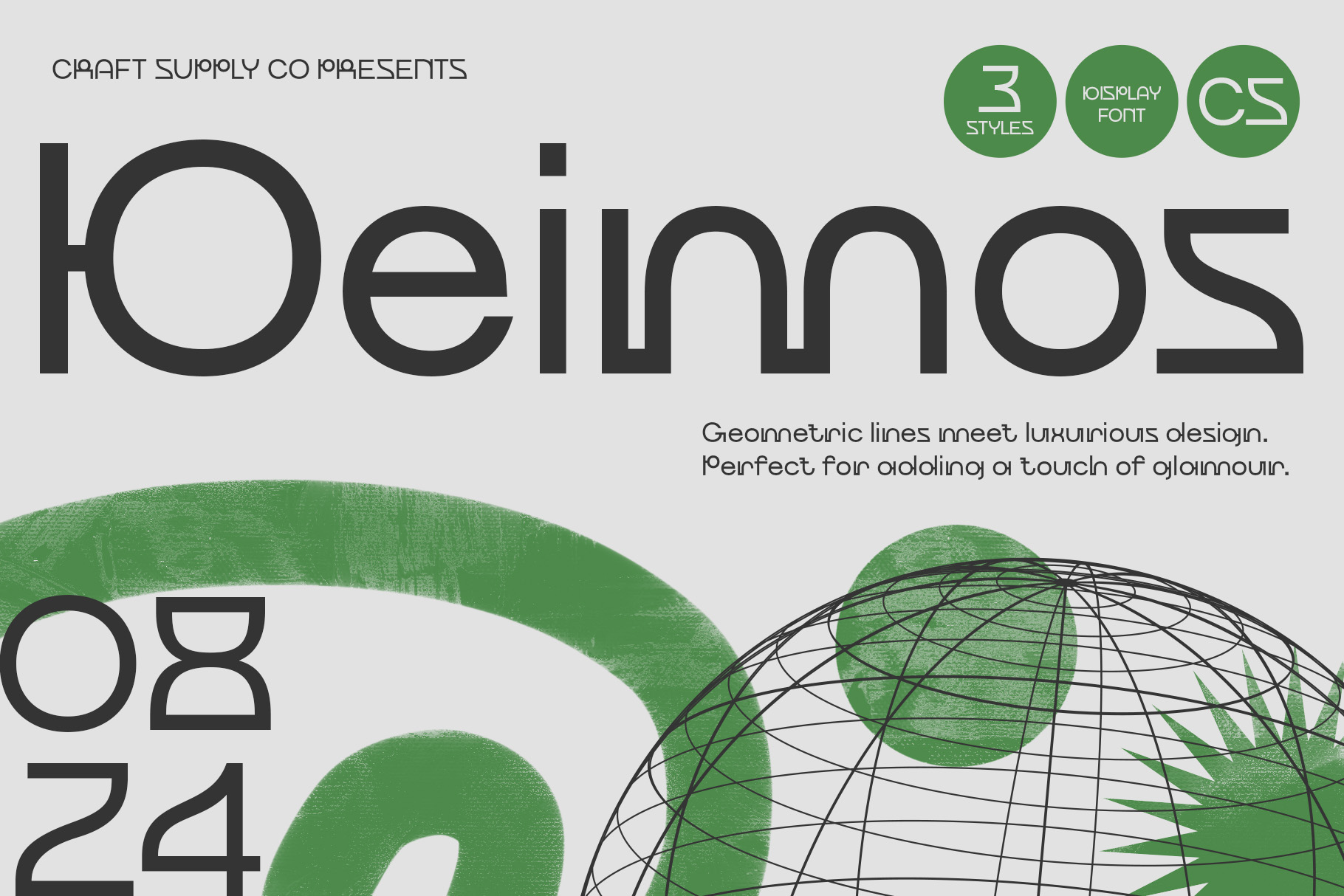 CS Deimos Font: Modern Art Deco Font with Glamour and Luxury - Craft ...