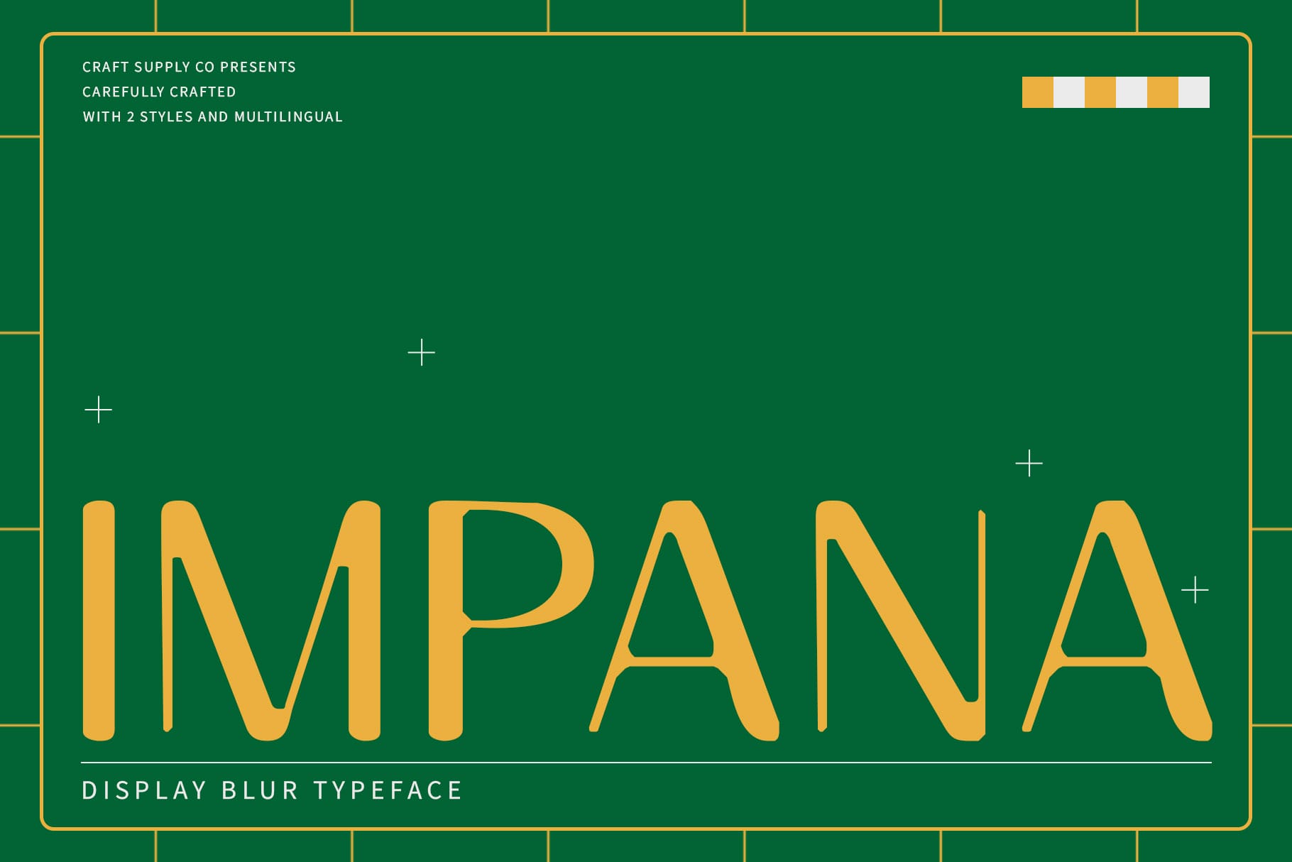 Impana Blur Font: Modern Sans-Serif with Blur Effect - Craft Supply Co