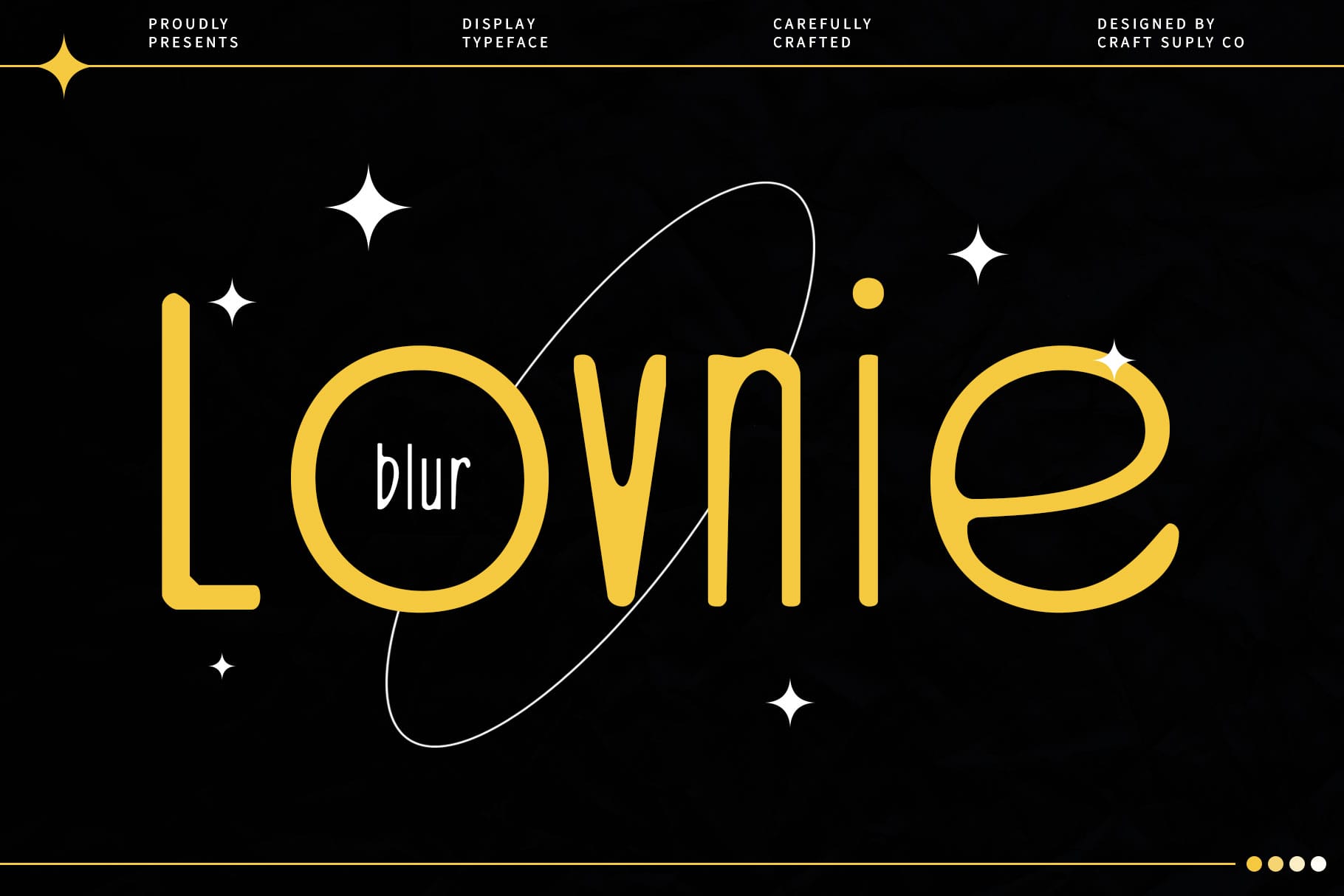 Lovnie Blur Font: Art Deco Elegance with a Modern Twist - Craft Supply Co