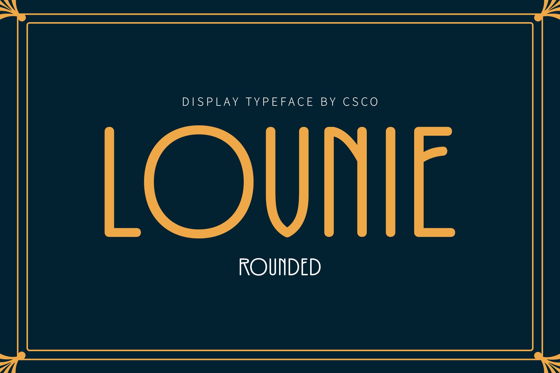 Lovnie Rounded Font: Art Deco-Inspired Modern Sans-Serif Font - Craft ...