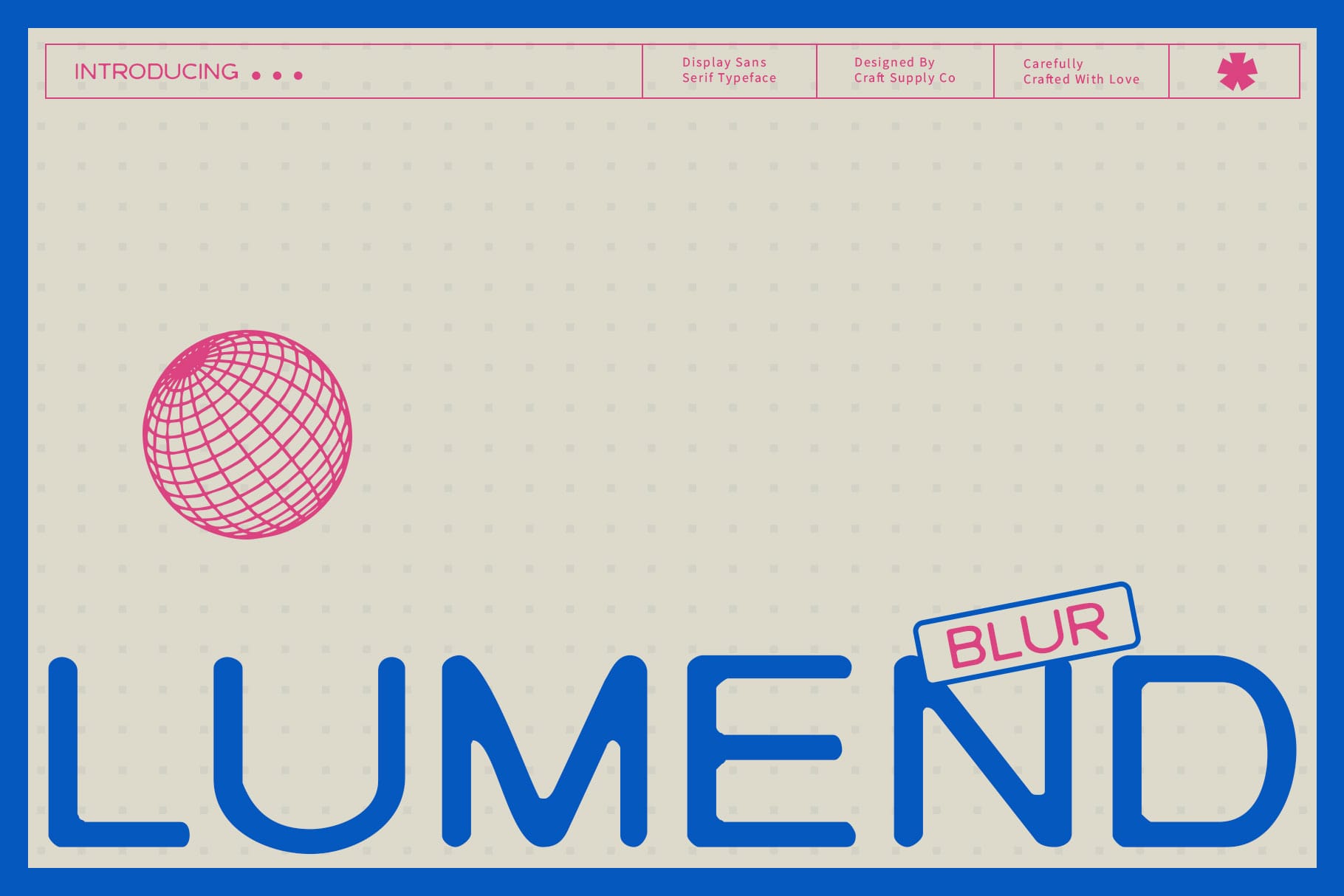 Lumend Blur Font: Modern Elegance with a Subtle Blur - Craft Supply Co