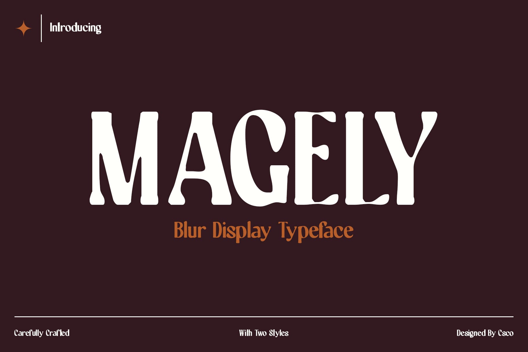 Magely Blur Font: Classic Serif Font with Retro Elegance - Craft Supply Co