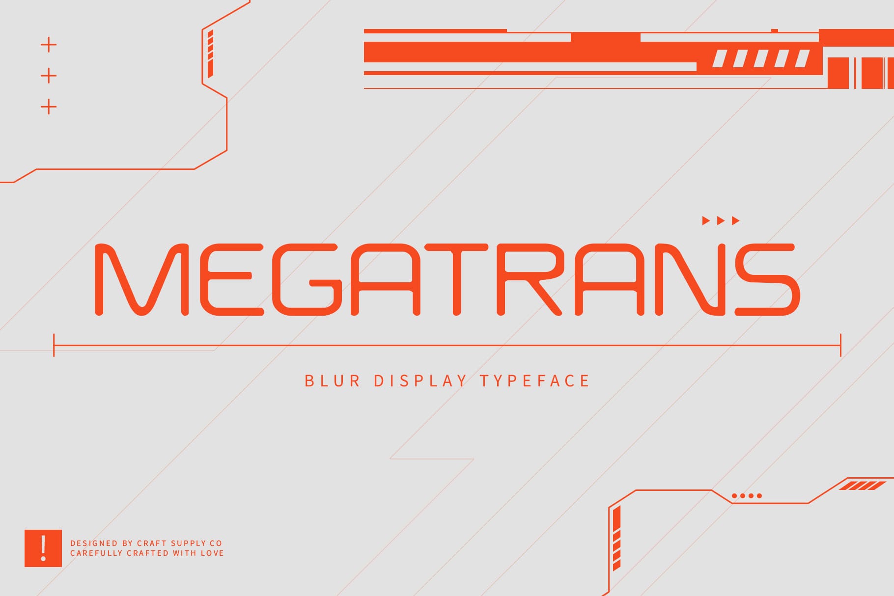 Megatrans Blur Font: Futuristic Sans-Serif Font with Blur Effect ...