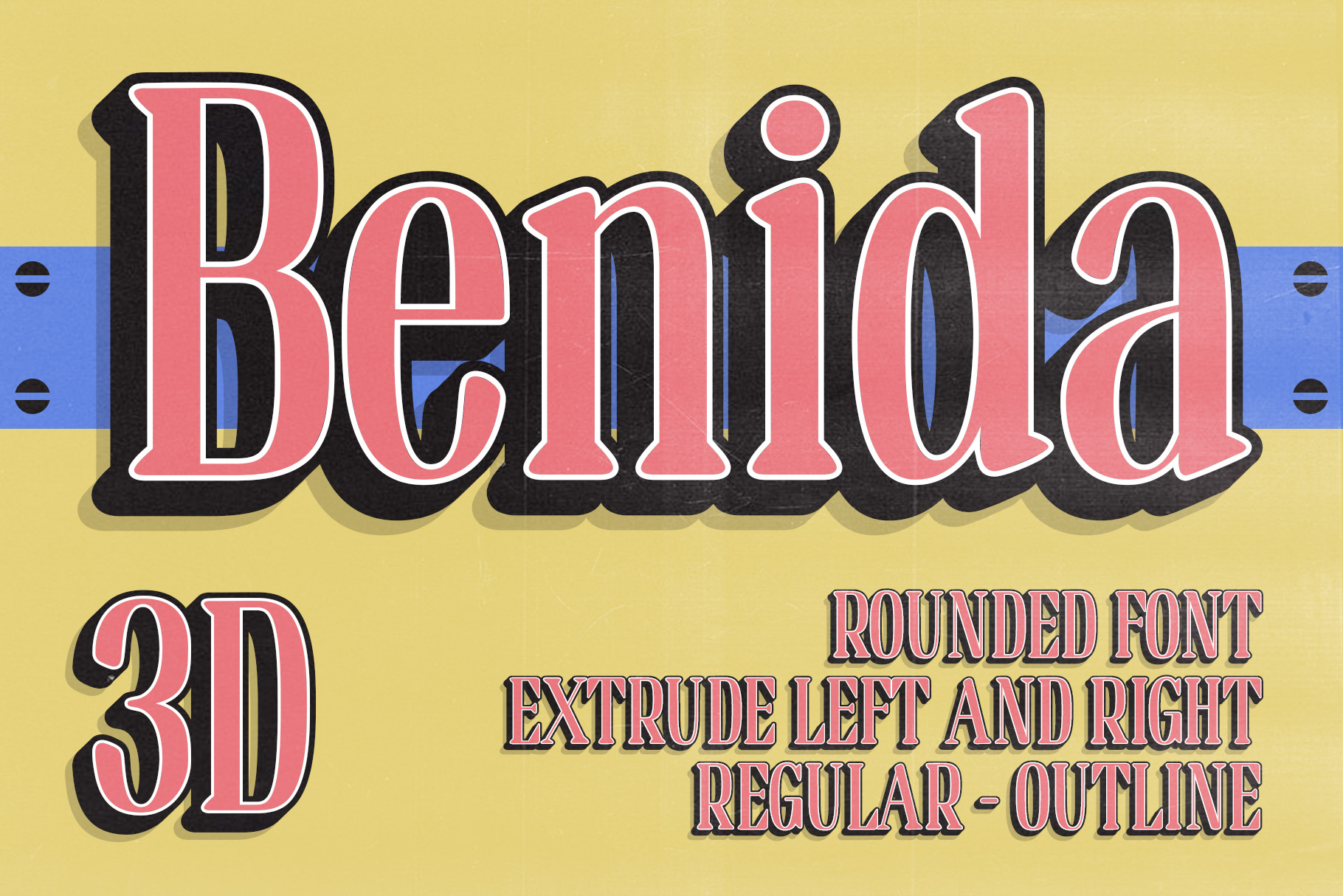 Benida Rounded 3D Font: Elegance with Depth and Distinction - Craft ...