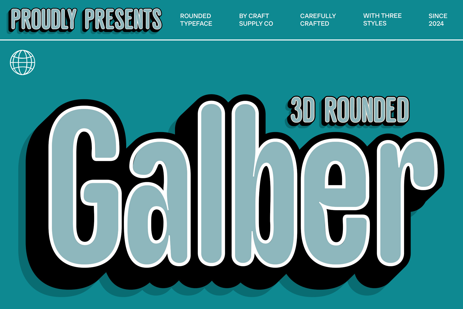 Galber Rounded 3D Font: Inktrap Precision with Dynamic Depth - Craft Supply Co