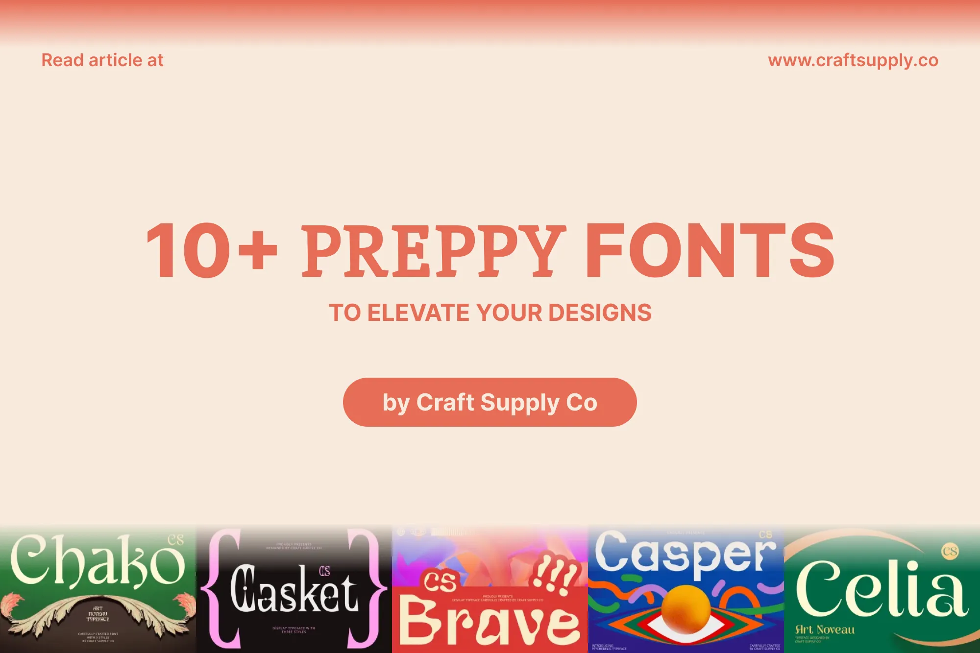 10+ Preppy Fonts to Elevate Your Designs - Craft Supply Co