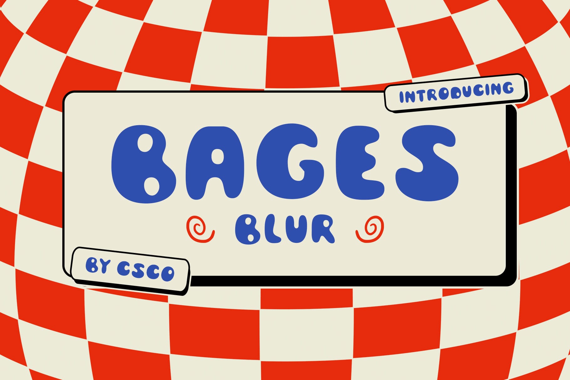 Bages Blur Font: A Burst of Fun and Creativity - Craft Supply Co