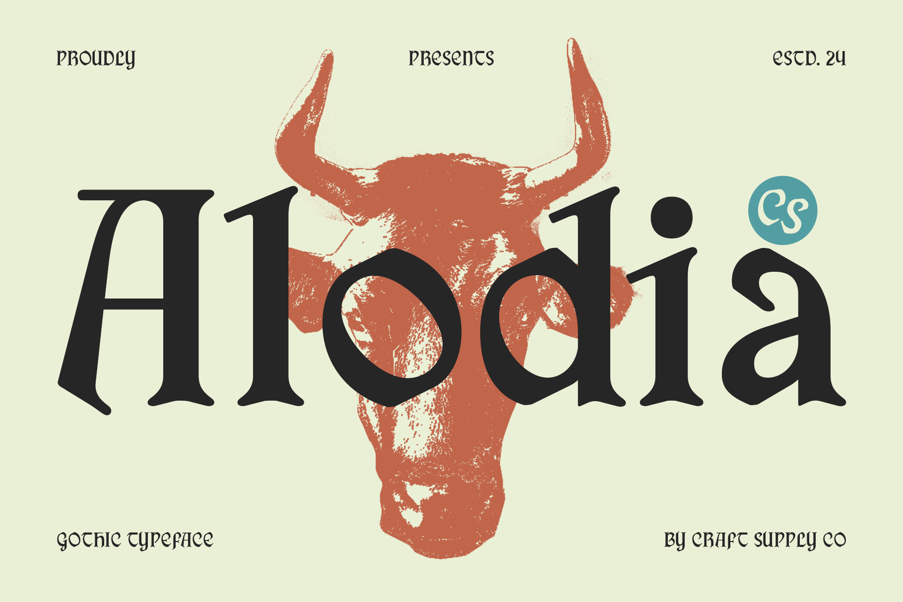 CS Alodia Font: Dramatic Elegance with Medieval Flair - Craft Supply Co