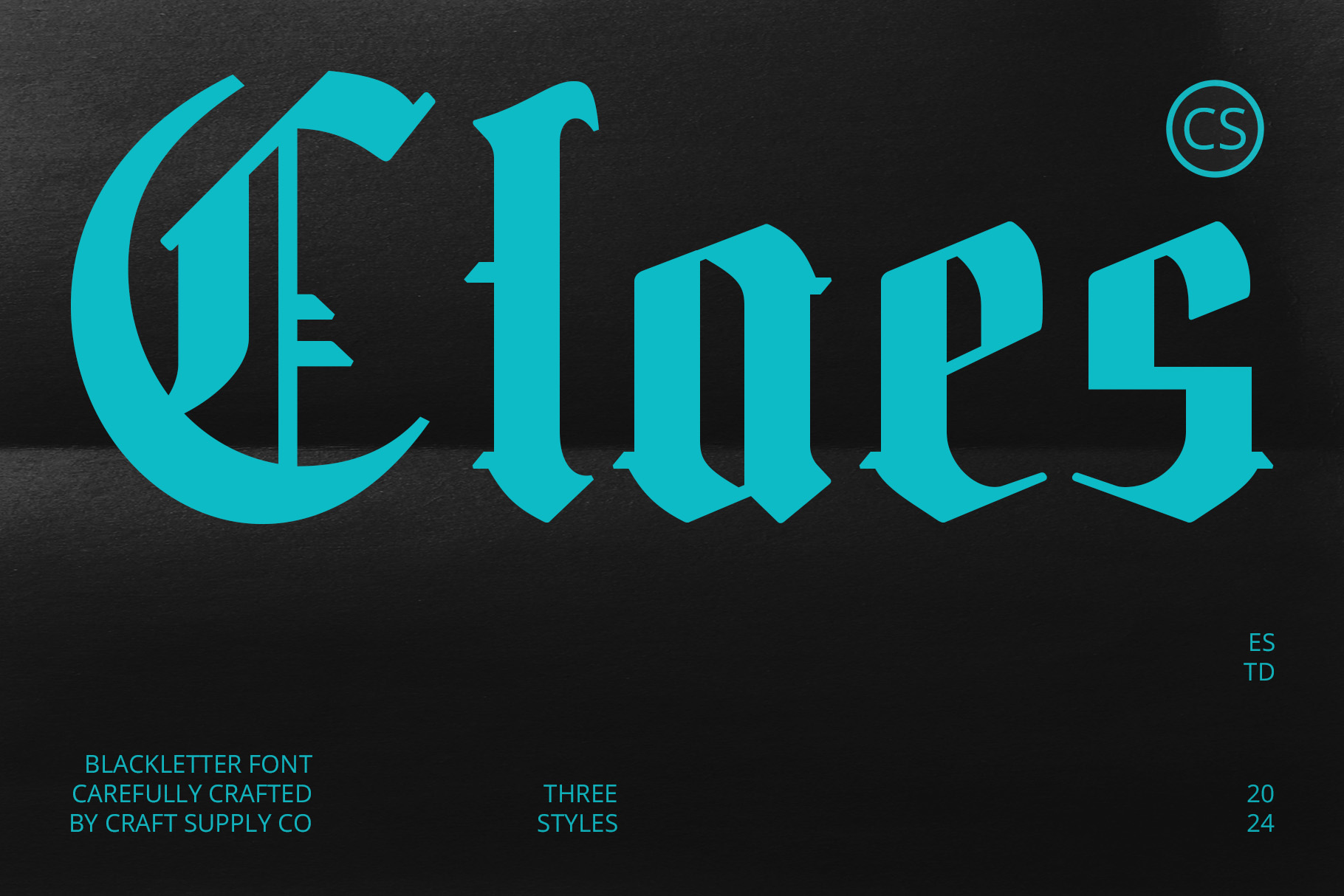 CS Claes Font: Medieval Elegance in Every Letter - Craft Supply Co