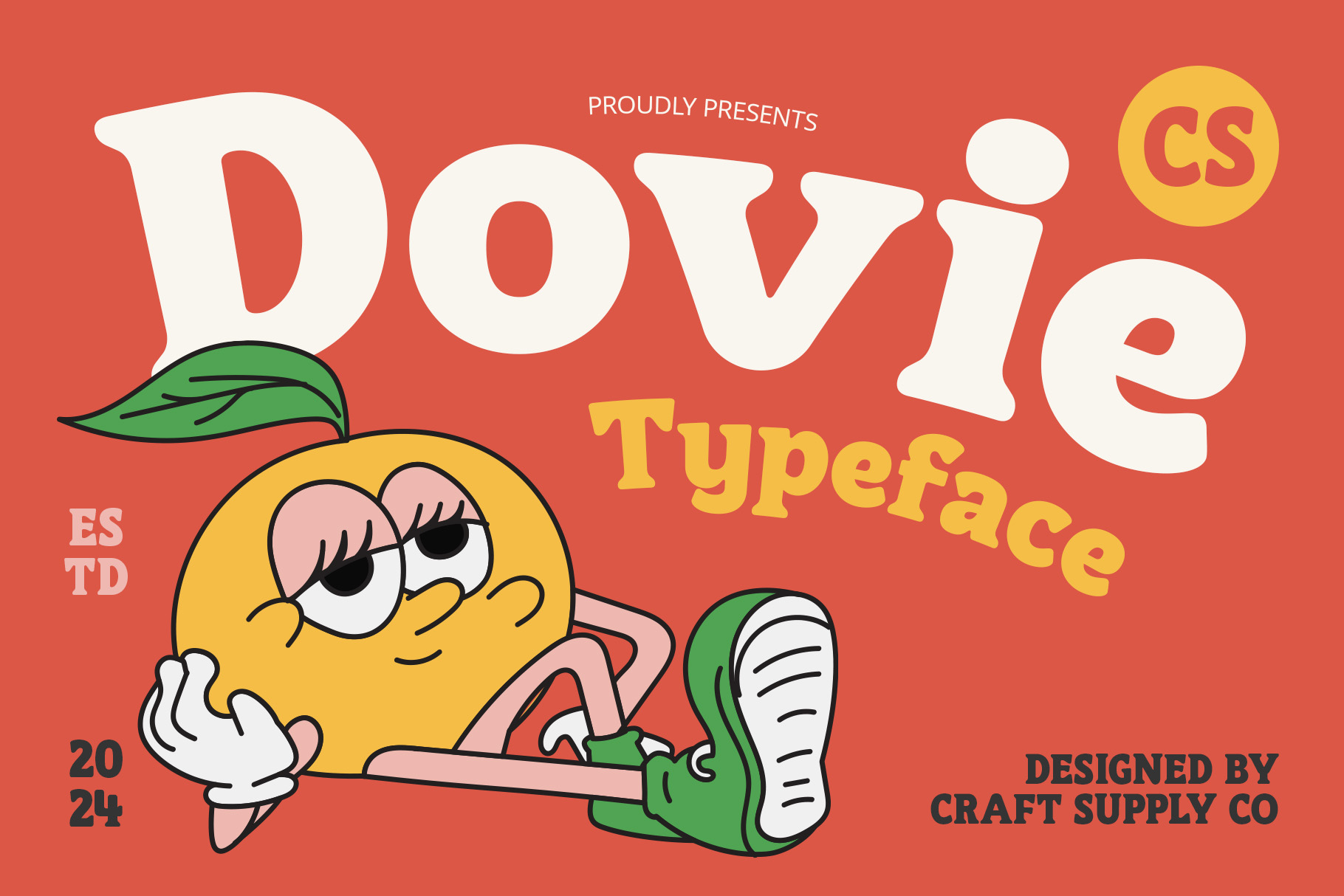 CS Dovie Font: Striking Serif Design with Retro Charm - Craft Supply Co