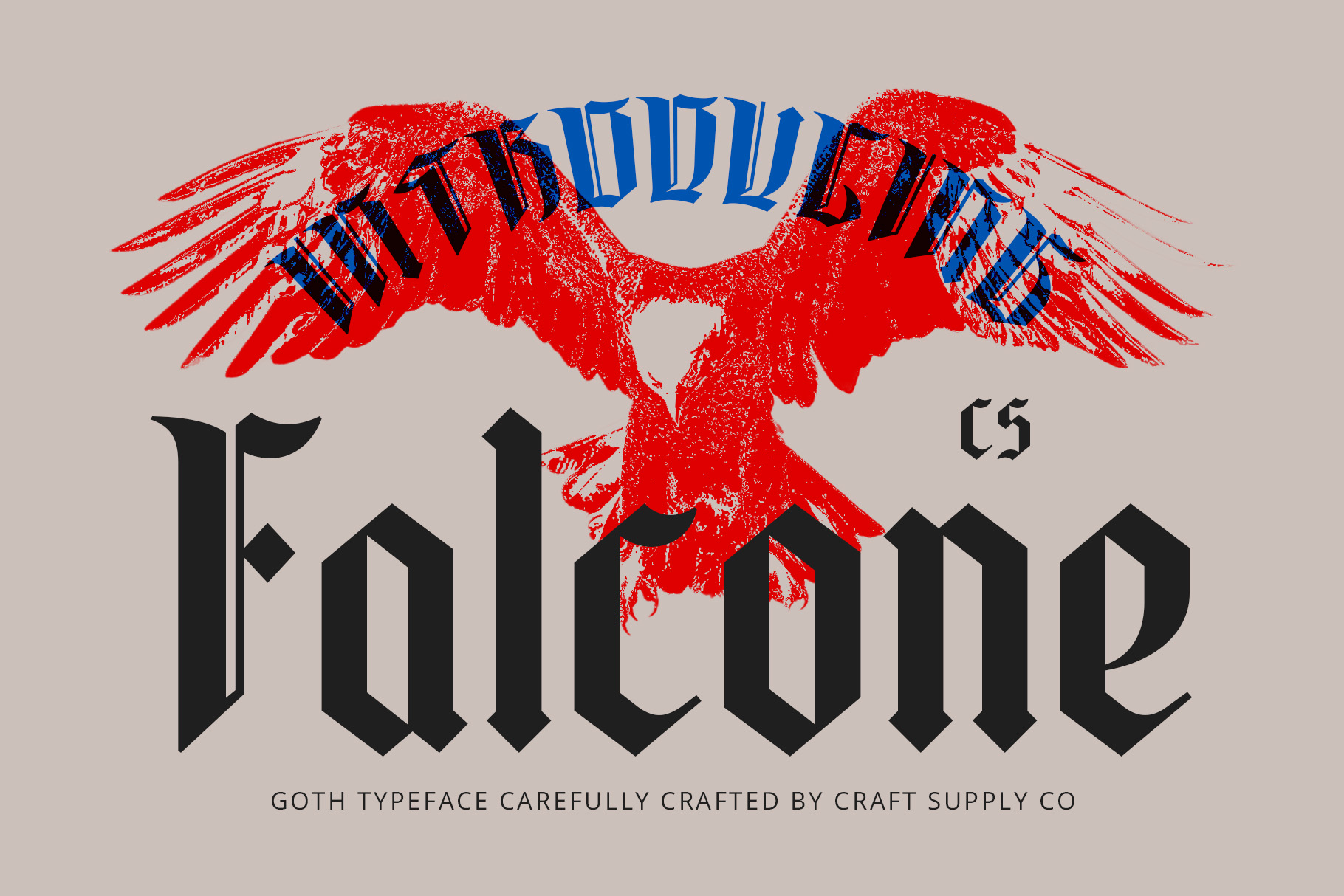 CS Falcone Font: Dramatic Elegance with Gothic Roots - Craft Supply Co