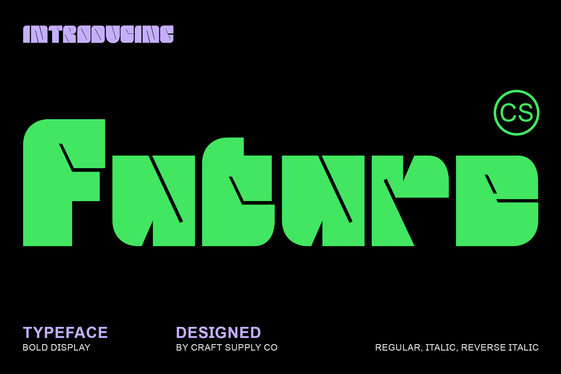 CS Future Font: Boldly Creative for Modern Design - Craft Supply Co