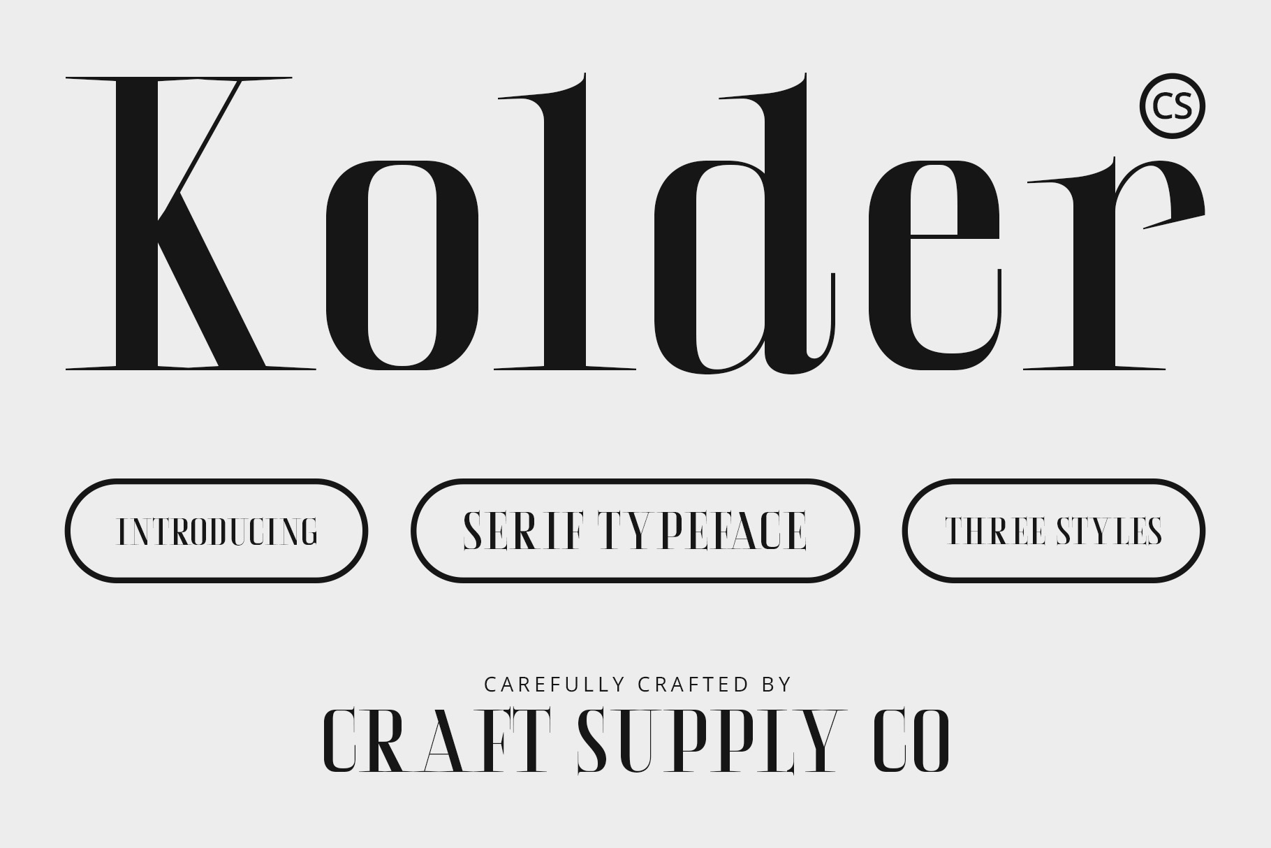 CS Kolder Font: Elegance Redefined in Modern Serif - Craft Supply Co