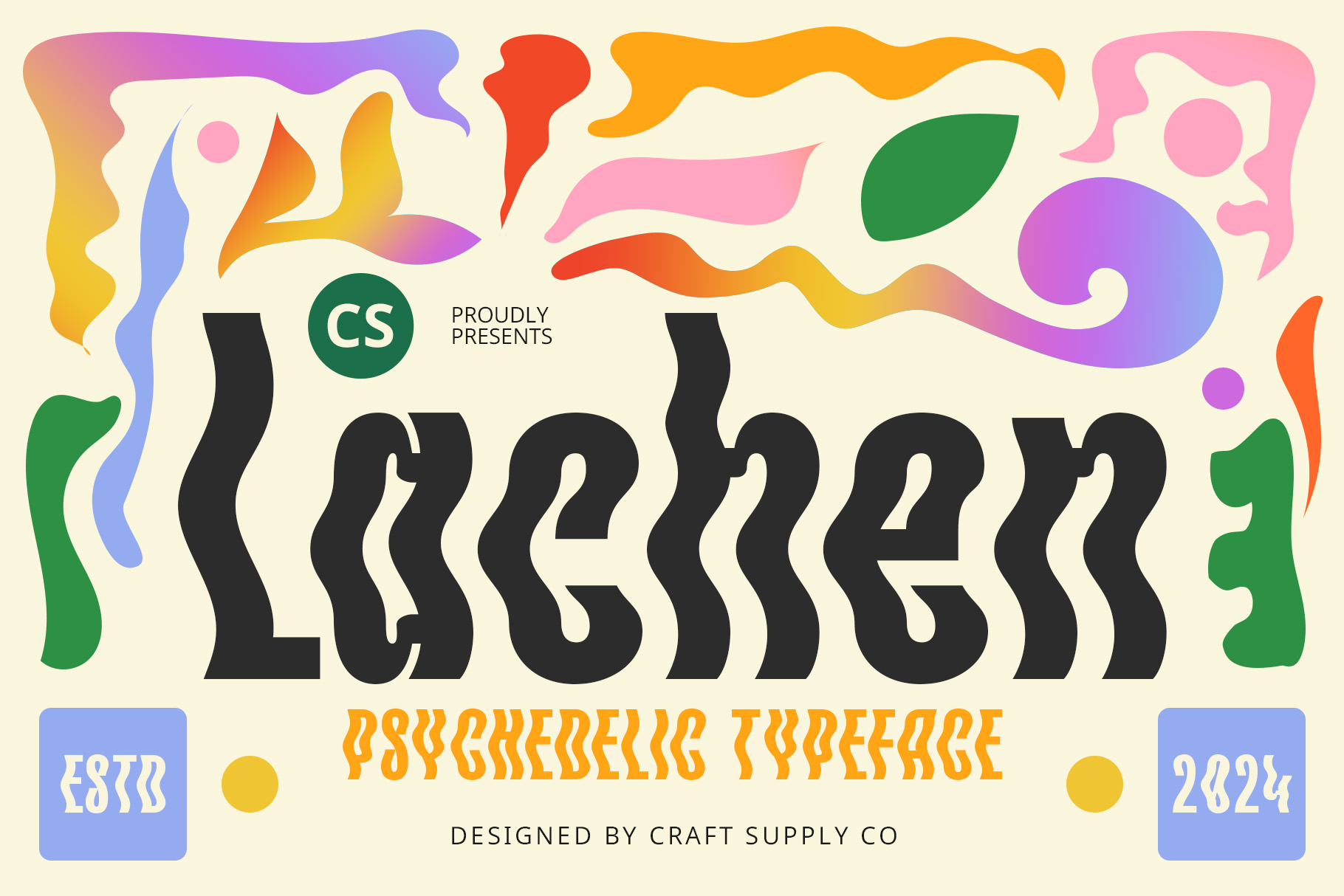 CS Lachen Font: Vibrant and Eccentric Artistic Flair - Craft Supply Co