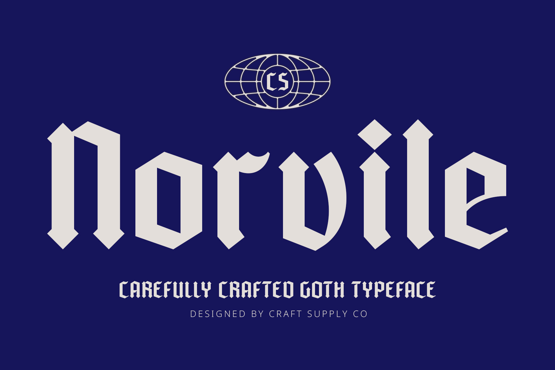 CS Norvile Font: Vintage Elegance with Medieval Flair - Craft Supply Co