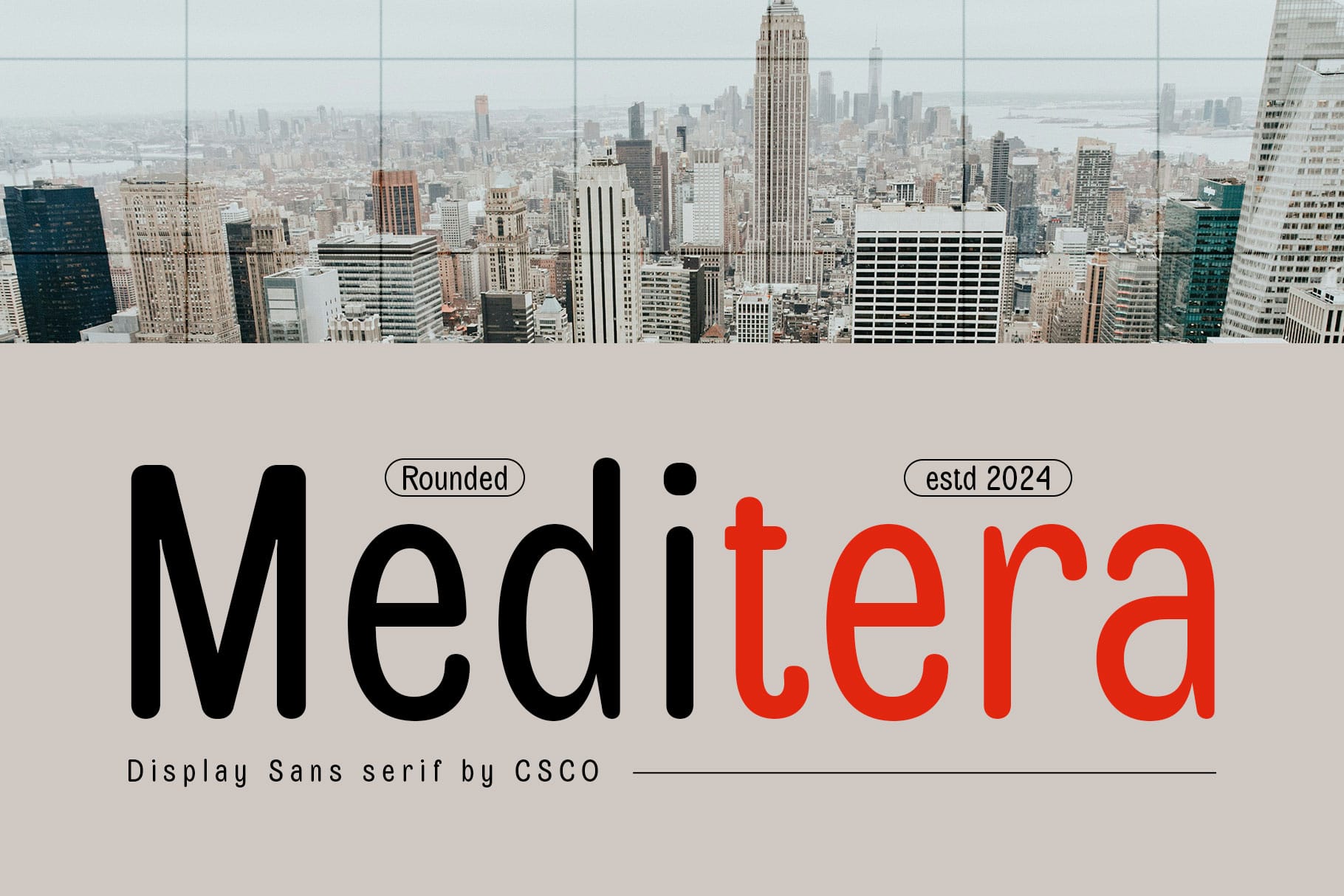 Meditera Rounded Font: Sleek and Soft Design - Craft Supply Co