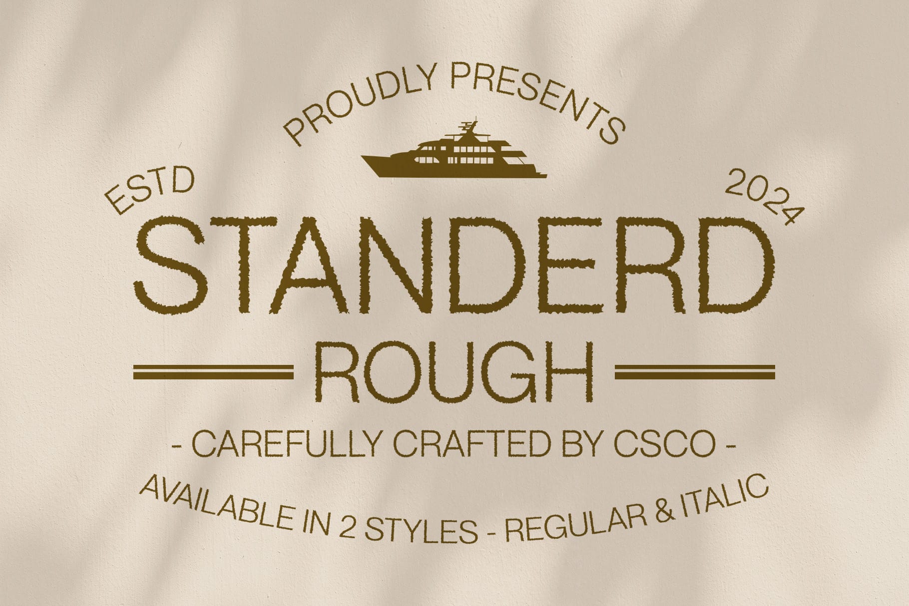 Standerd Rough Font: Modern Boldness with an Edgy Twist - Craft Supply Co