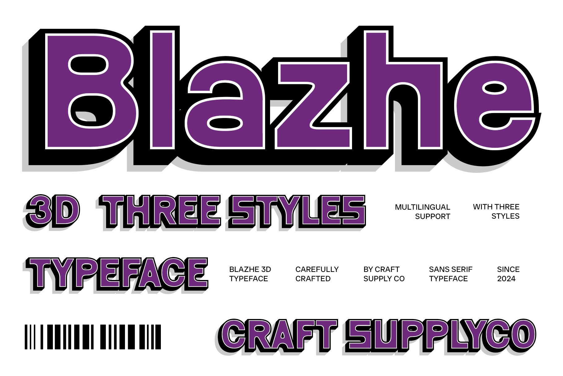 Blazhe 3D Font: Where Innovation Meets Elegance - Craft Supply Co