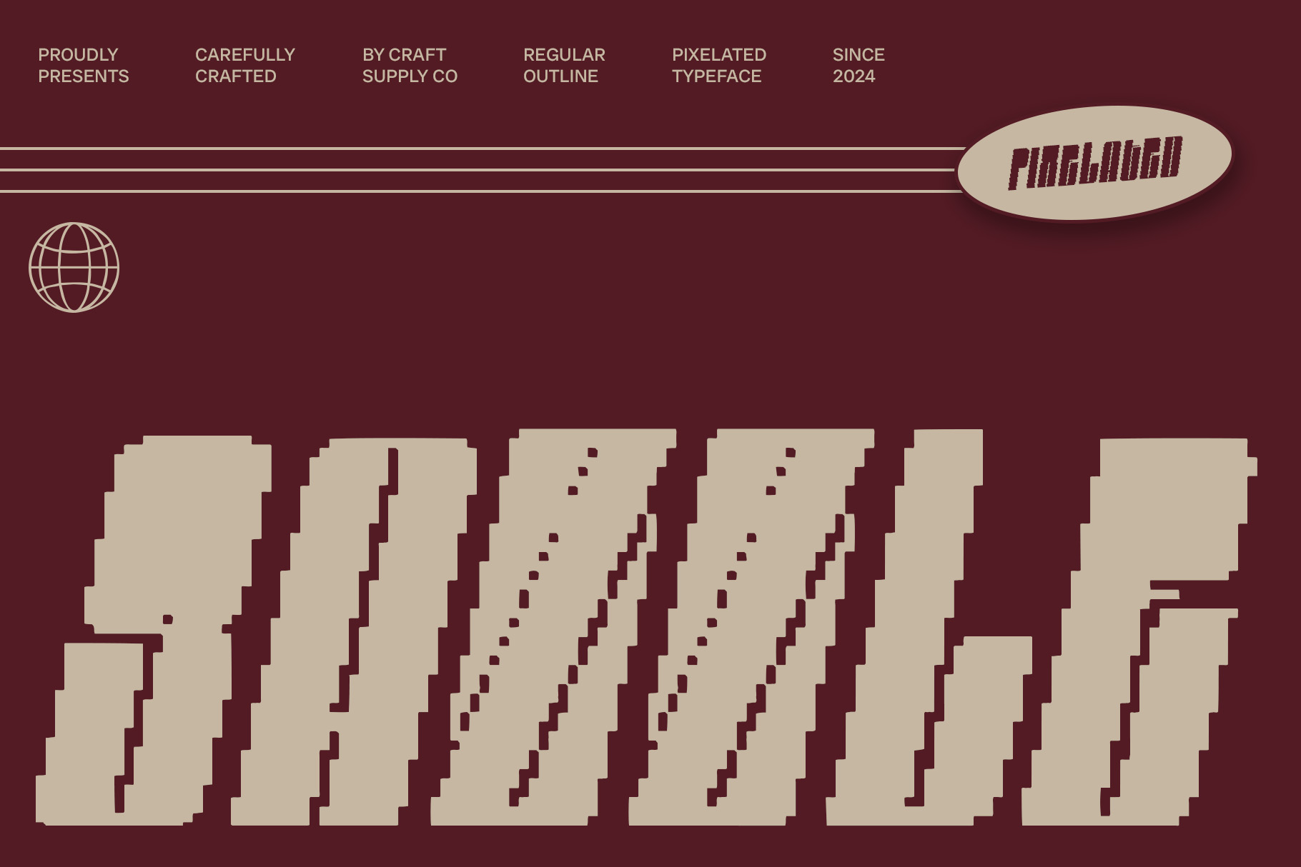 Sazzle Pixel Font: Retro Digital Touch with Pixel Effect - Craft Supply Co