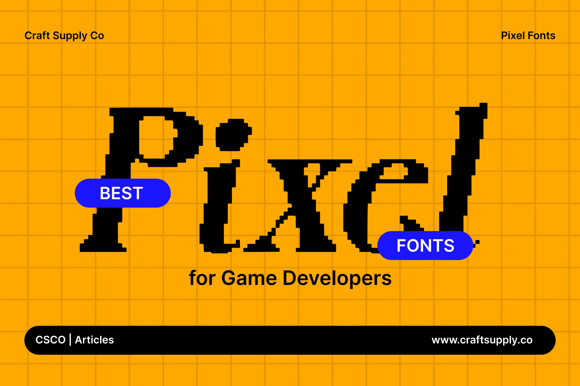 Best Pixel Fonts for Game Developers - Craft Supply Co