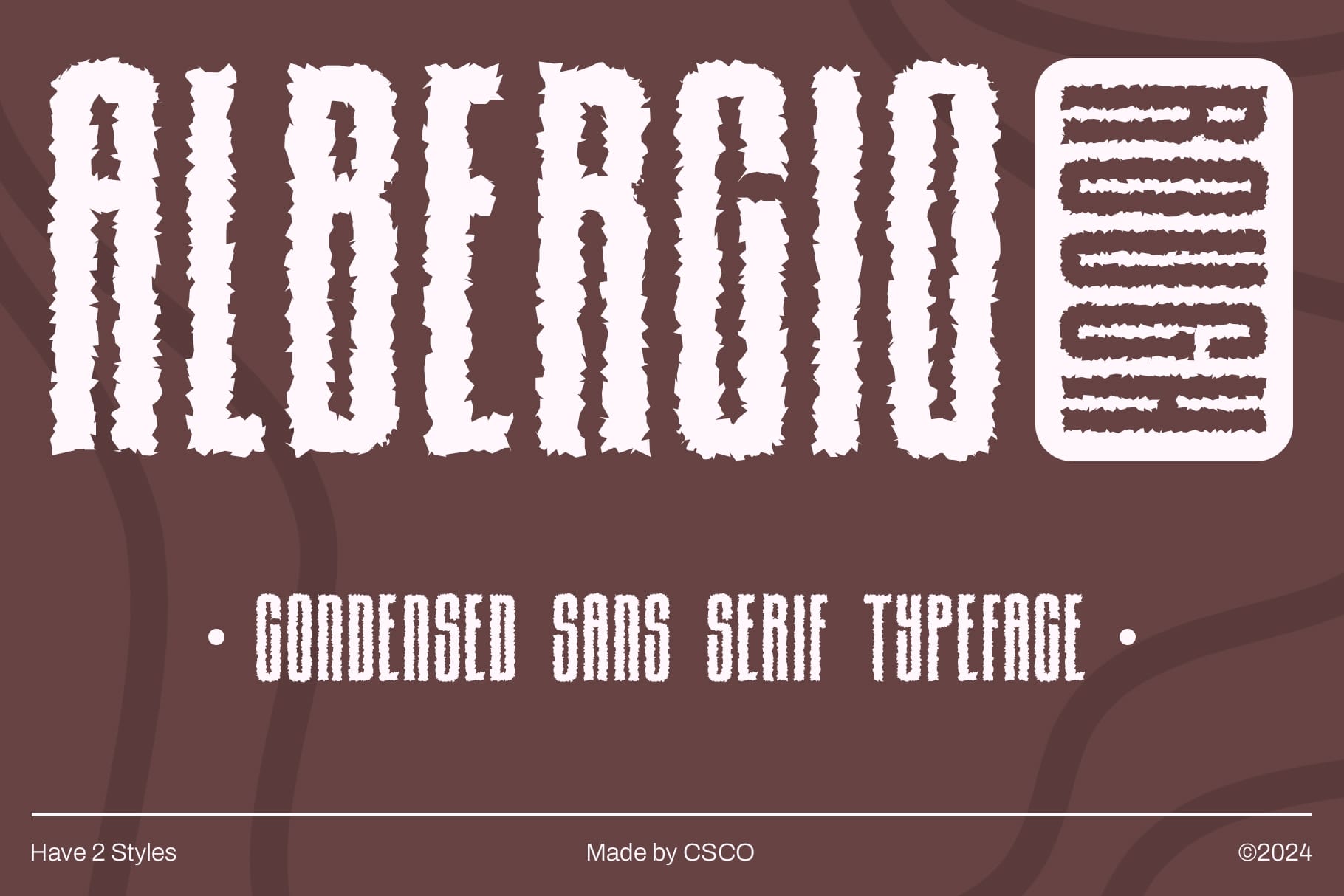 Albercio Rough Font: Modern Minimalism with an Urban Edge - Craft Supply Co