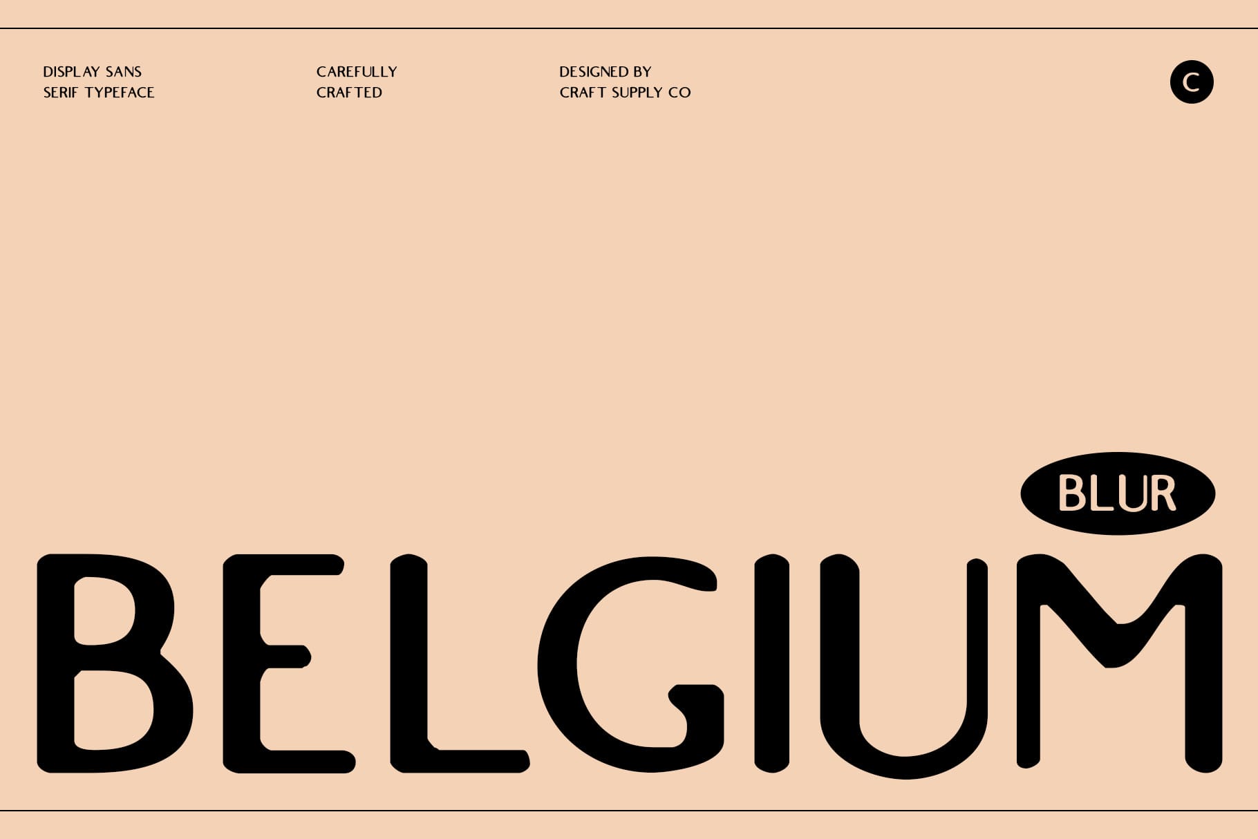 Belgium Blur Font: Modern Sans Serif with Clean Shapes and Blur - Craft ...