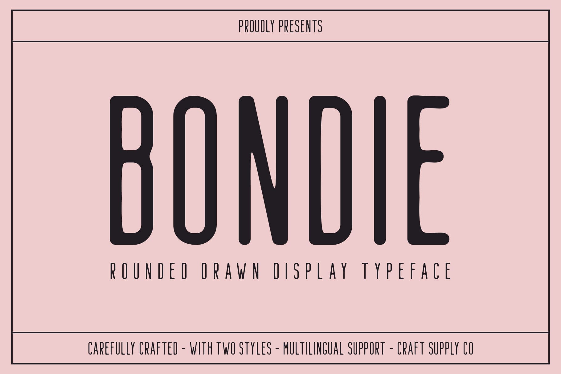 Bondie Rounded Drawn: The Friendly Sans Serif - Craft Supply Co