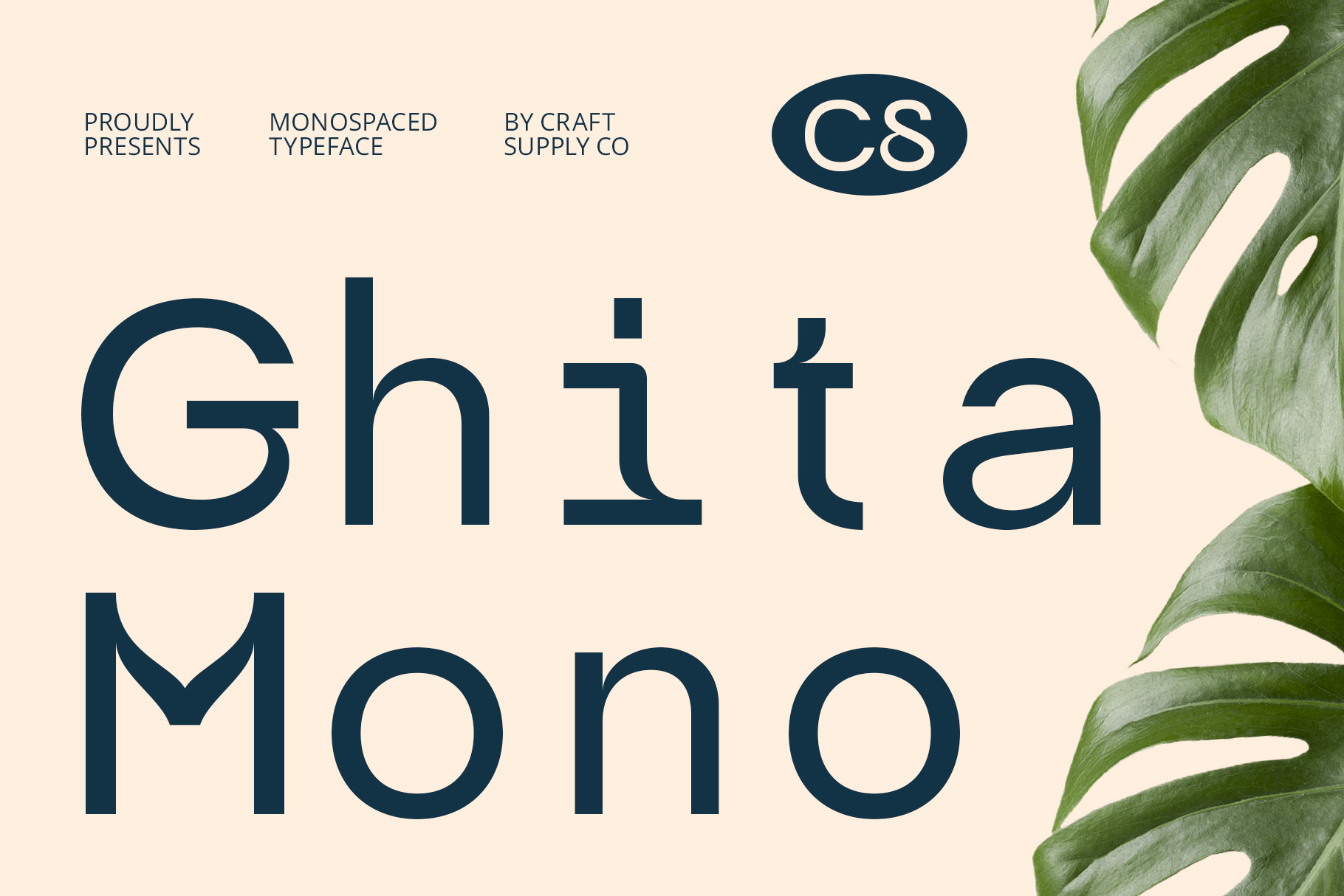 CS Ghita Monospaced: Elegant Monospaced Design - Craft Supply Co