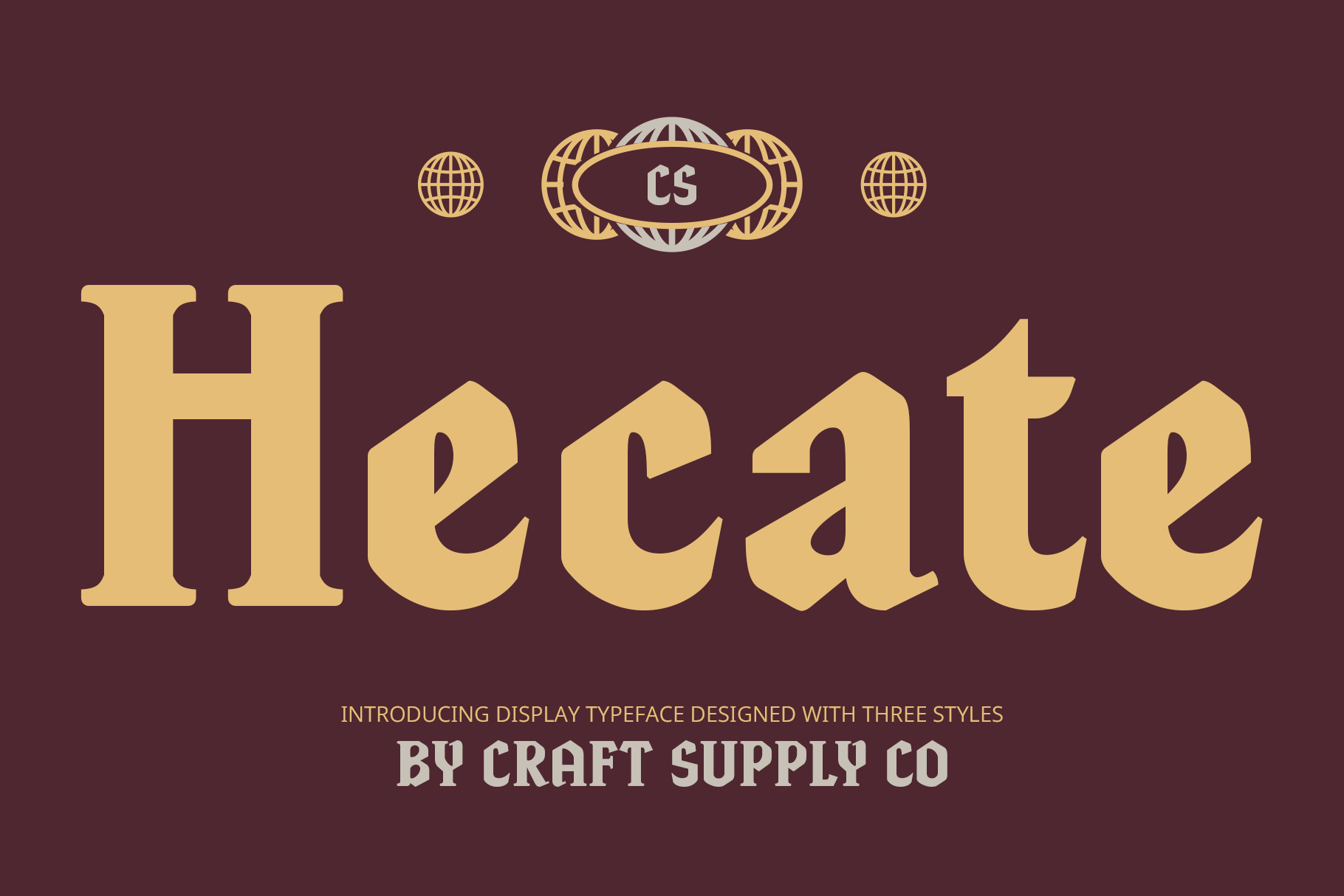 CS Hecate Font: Where History Meets Visual Strength - Craft Supply Co