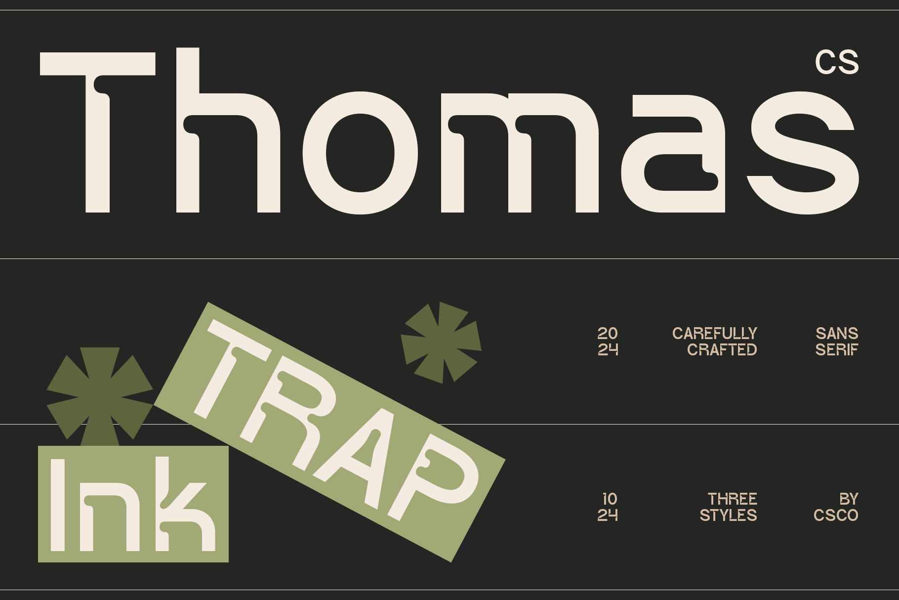 CS Thomas Font: Contemporary Sans Serif with Inktrap Shapes - Craft ...