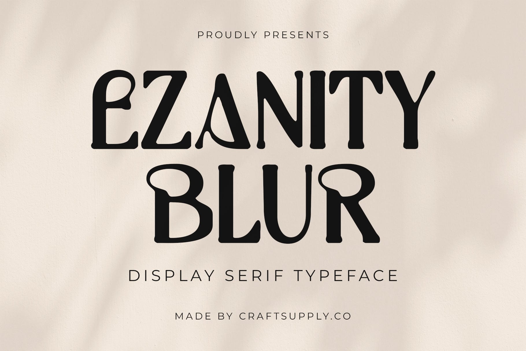 Ezanity Blur Font: Elegance Meets Creative Expression - Craft Supply Co