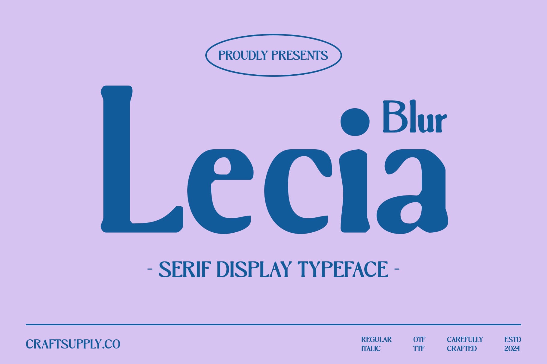 Lecia Blur Font: Elegant Serif with a Modern Touch - Craft Supply Co