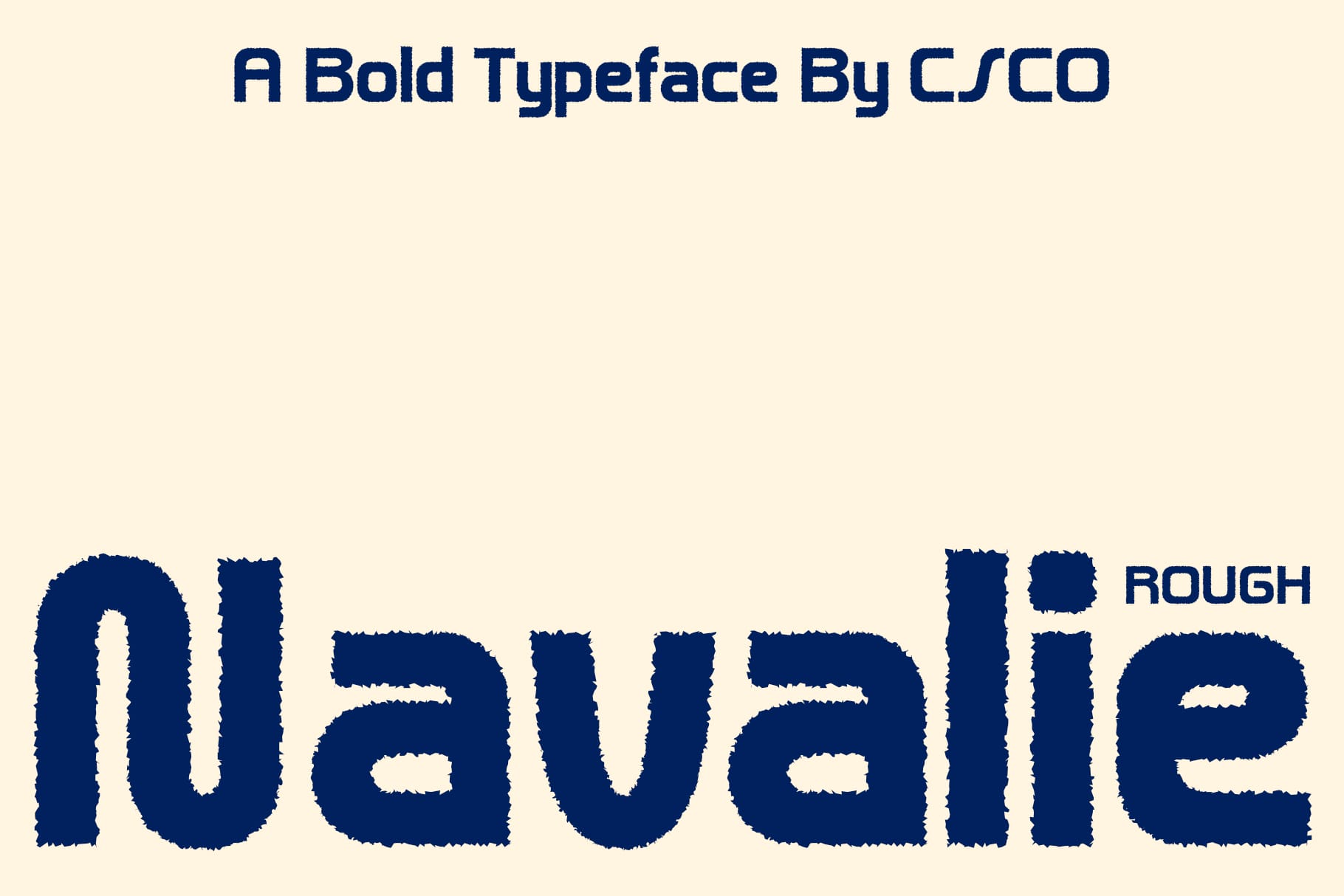 Navalie Rough Font: Bold Geometric Sans Serif Font - Craft Supply Co