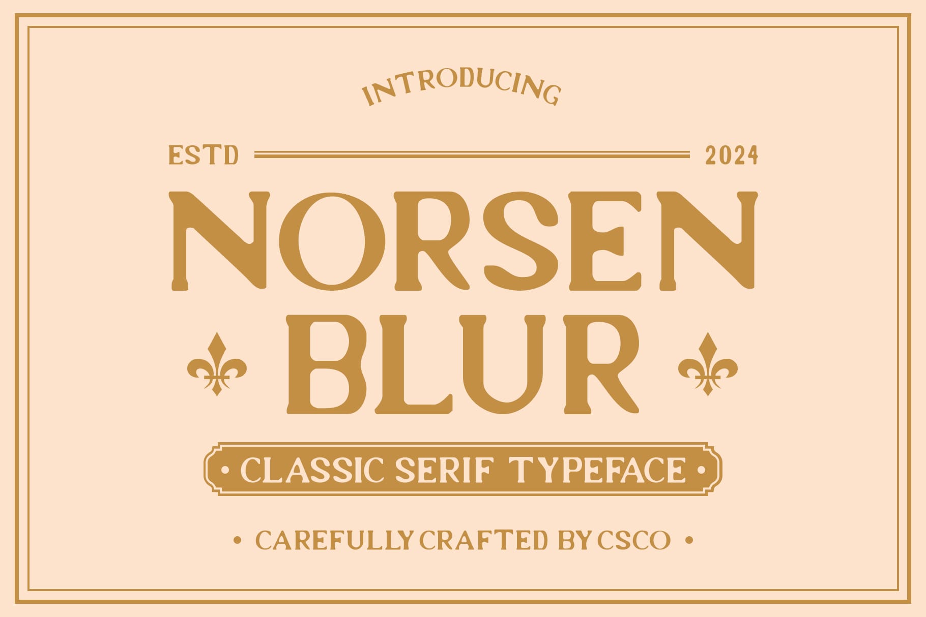 Norsen Blur Font: Classic Serifs with a Nostalgic Twist - Craft Supply Co