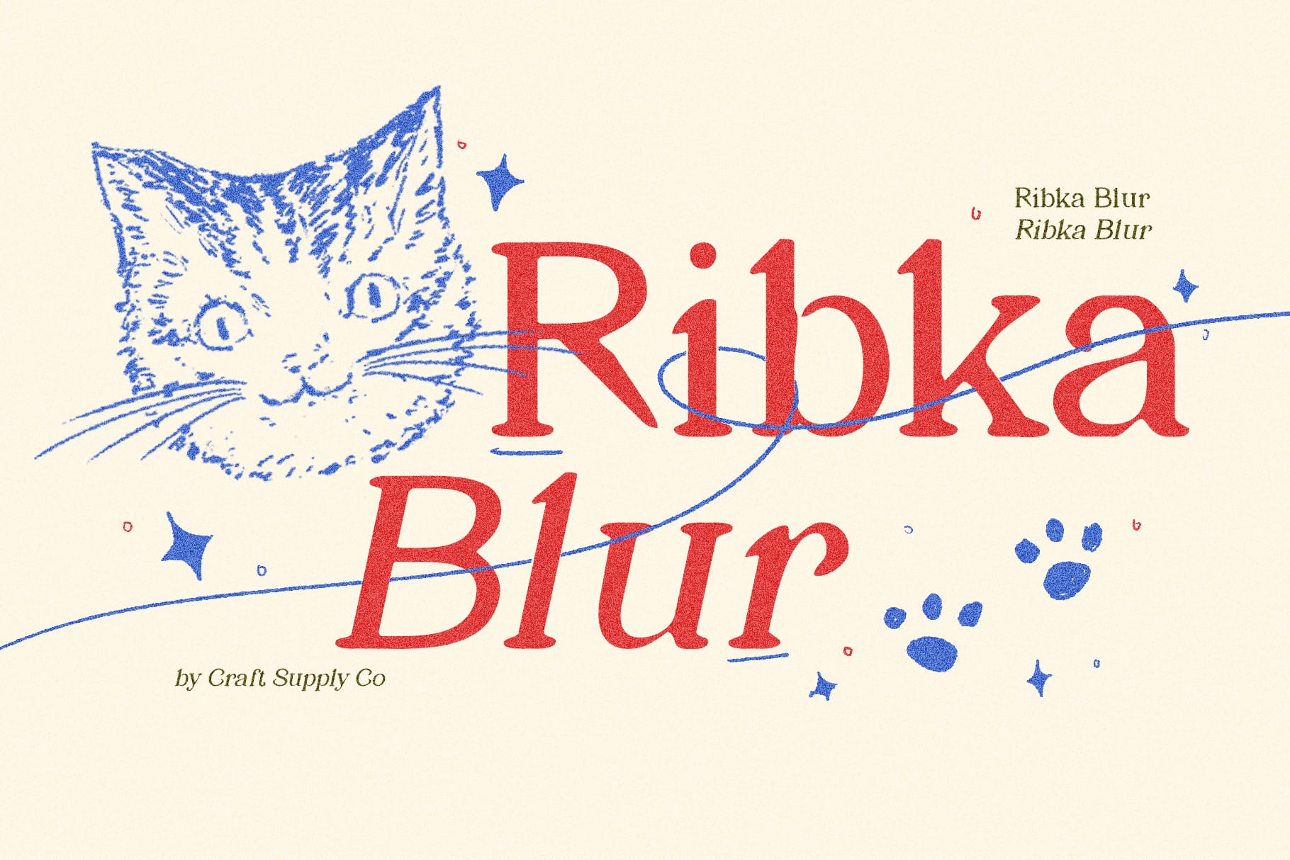 Ribka Blur Font: The Essence of Modern Elegance - Craft Supply Co
